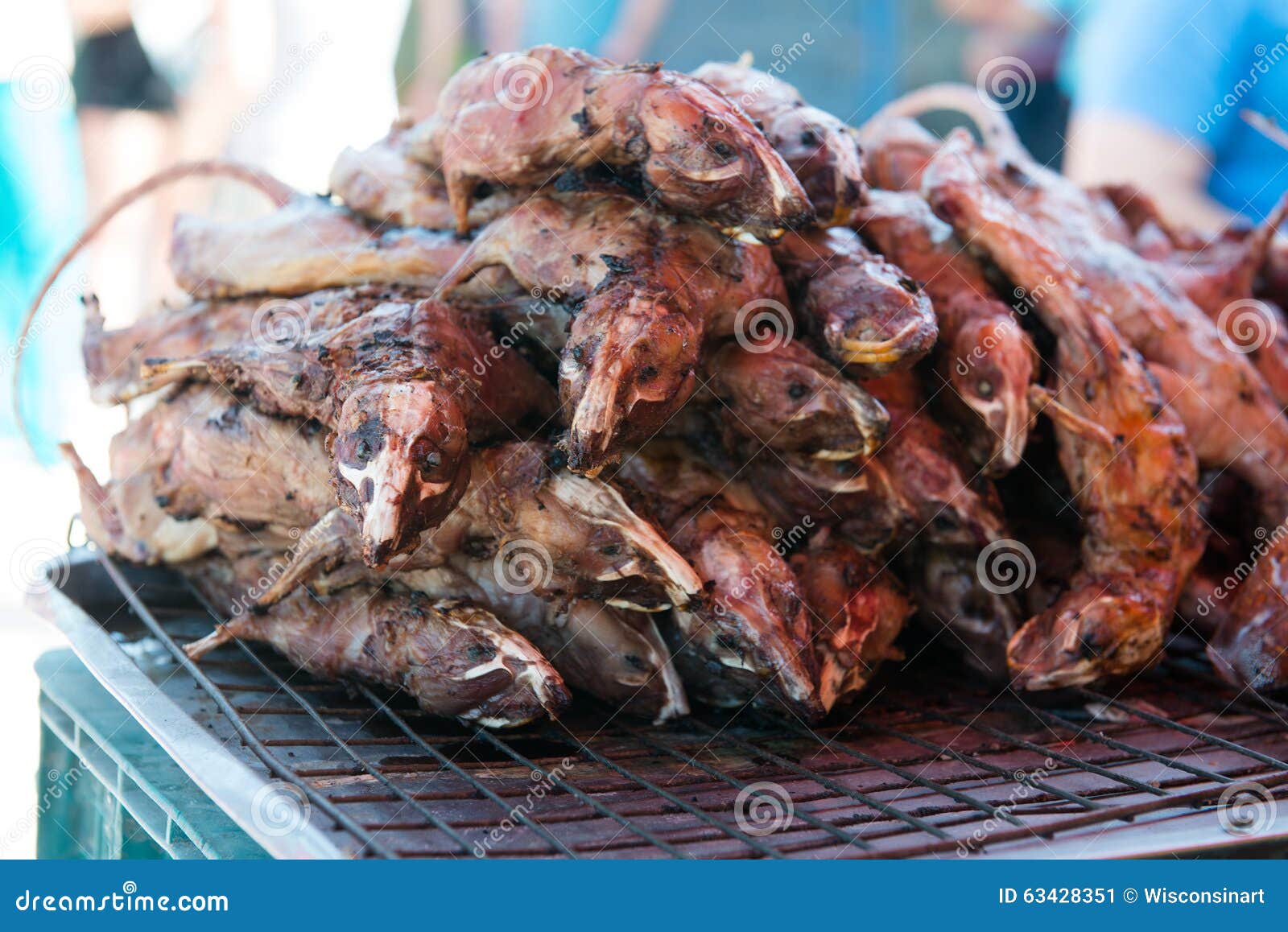 Vendedor De Comida, Rata Cocinada, Tailandia Imagen de archivo - Imagen ...