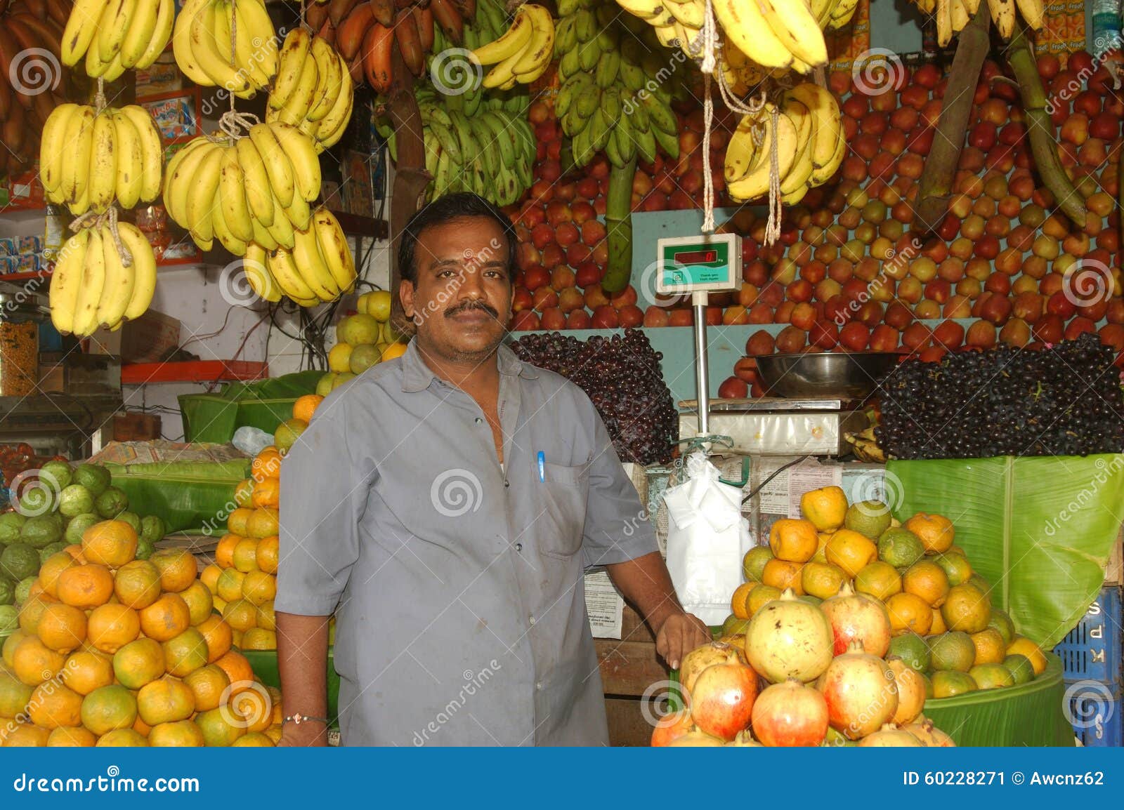 Vendedor De La Fruta En La India Foto editorial - Imagen de fruta ...