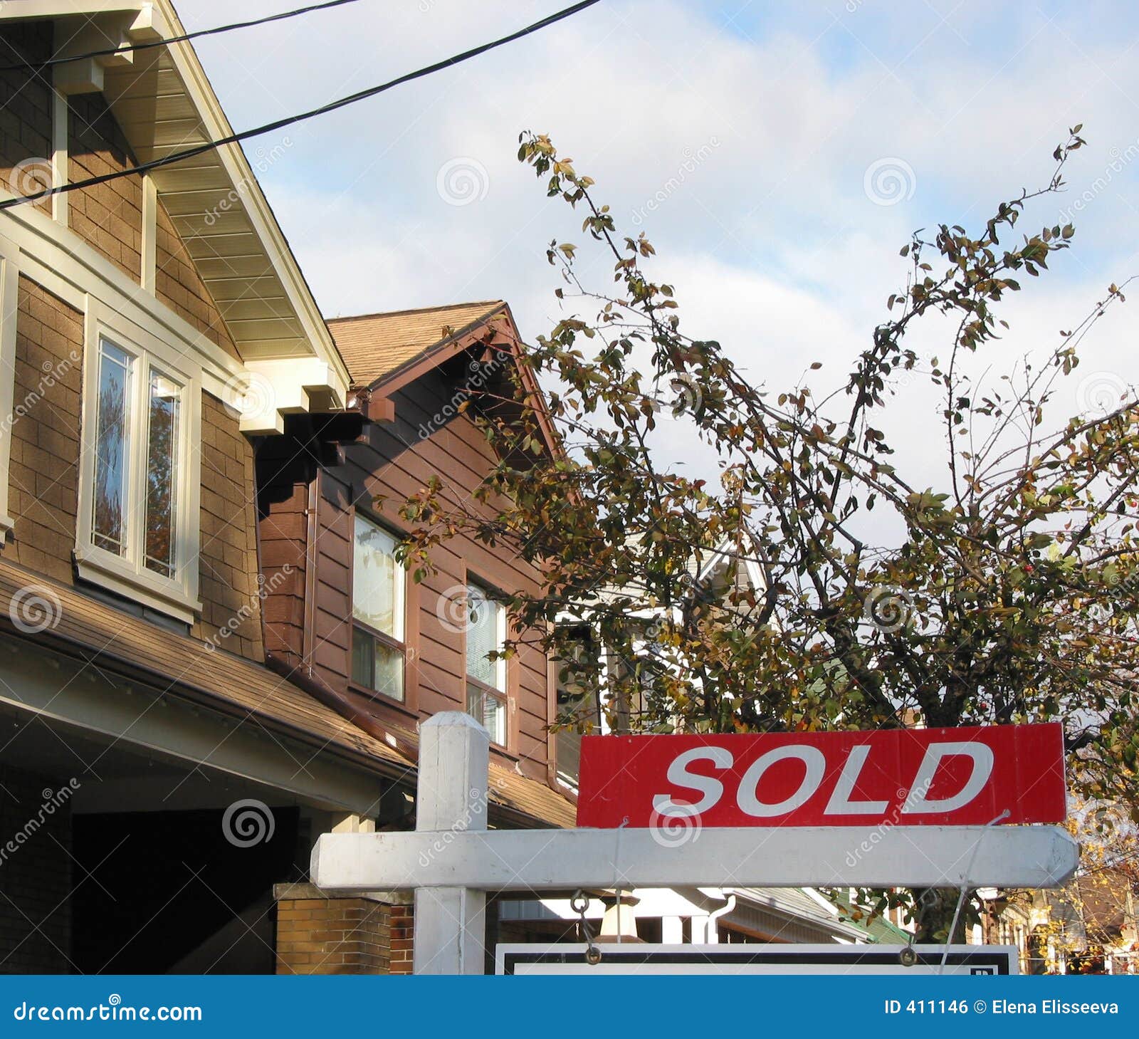 Vendido foto de stock. Imagem de propriedade, vendido, queda - 411146