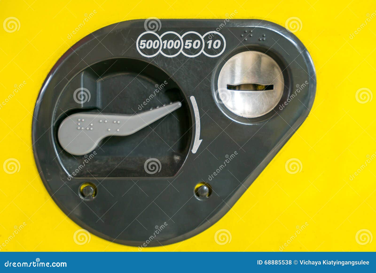 Vending Machine Coin Insert Stock Photo - Image of iron, button: 68885538