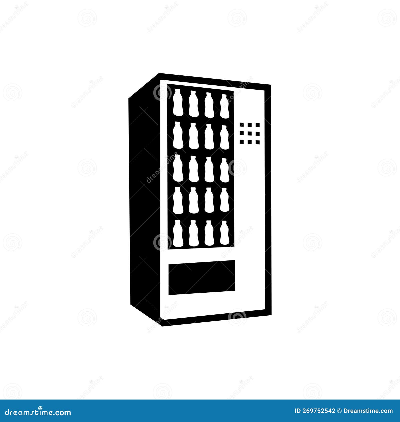 Vending Machine Drink Bottle Display Logo Design Vector Illustration ...