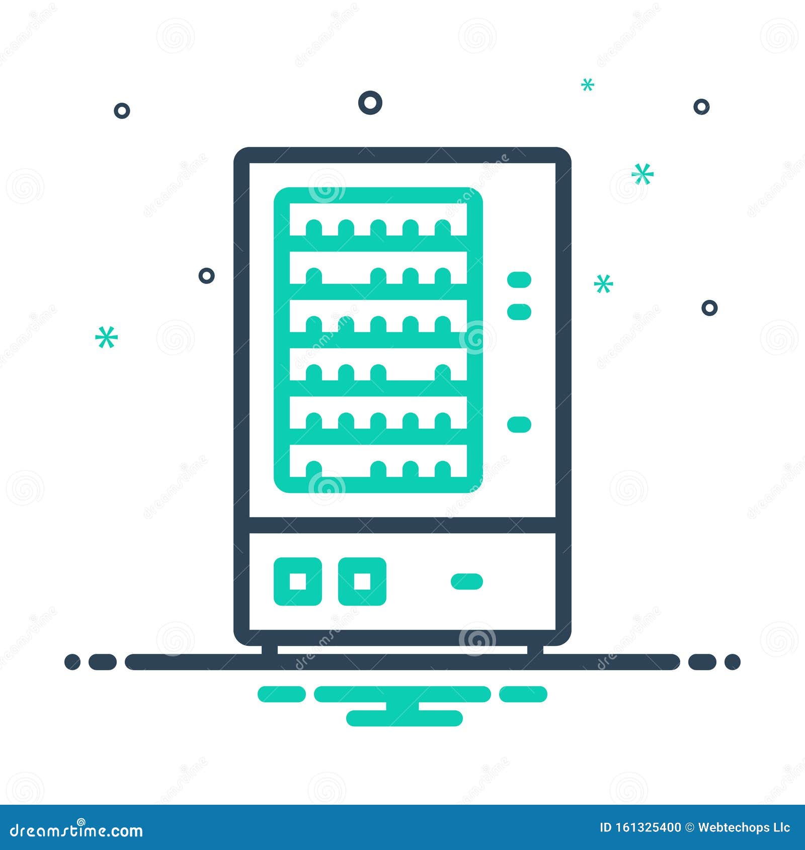 Mix Icon for Vending Machine, Vending and Machine Stock Vector ...