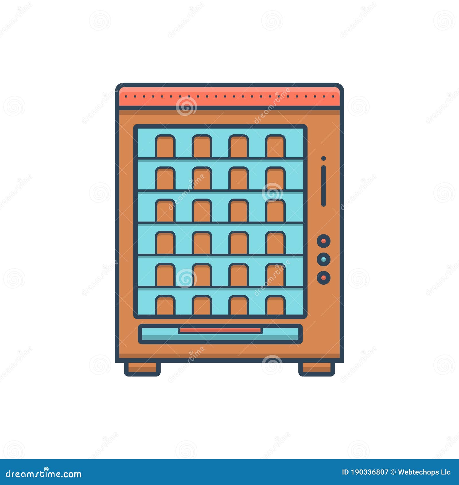 Two Color Vending Machine Vector Icon From Hotel And Restaurant Concept ...