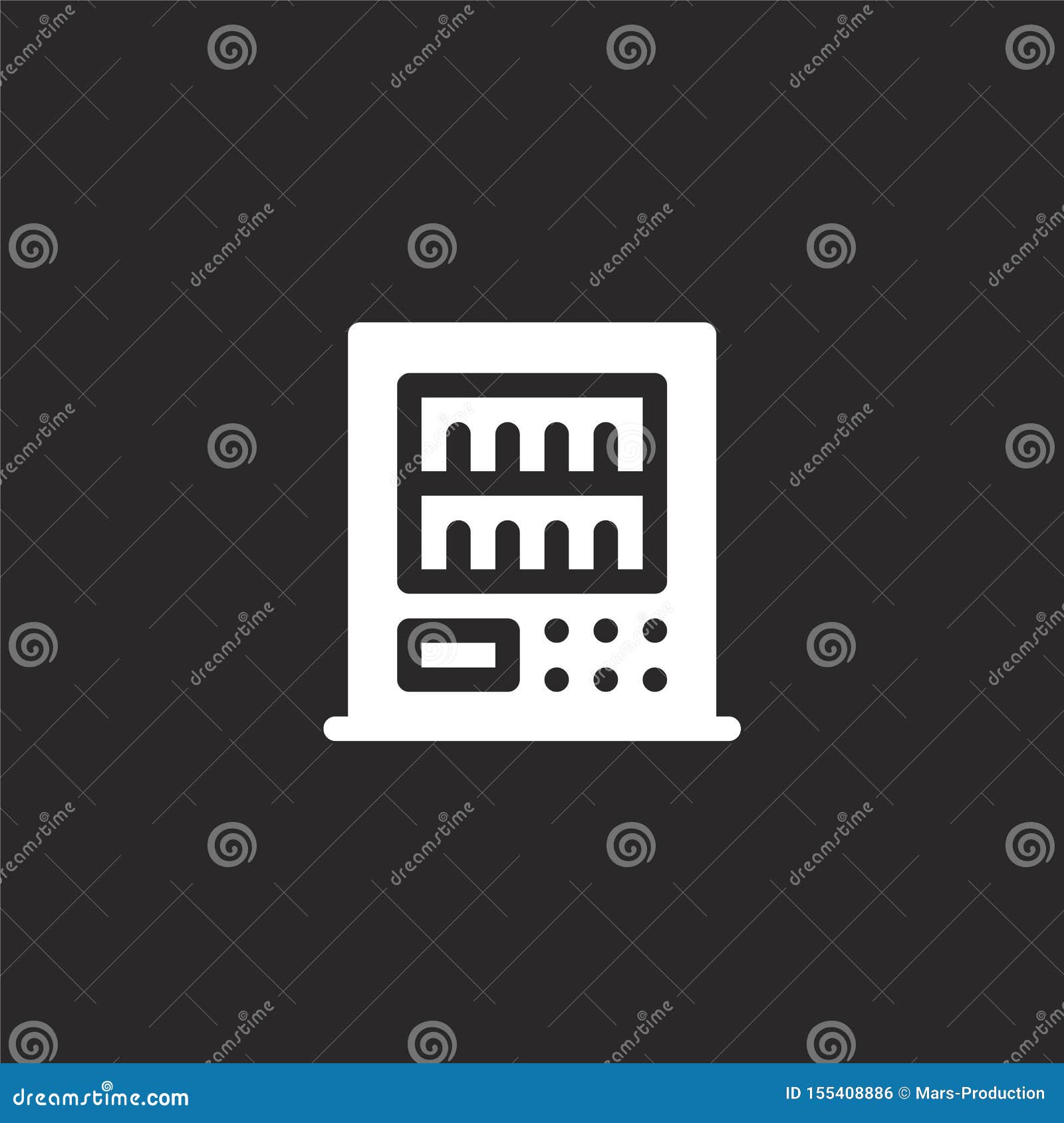 Vending Machine Icon. Filled Vending Machine Icon for Website Design ...