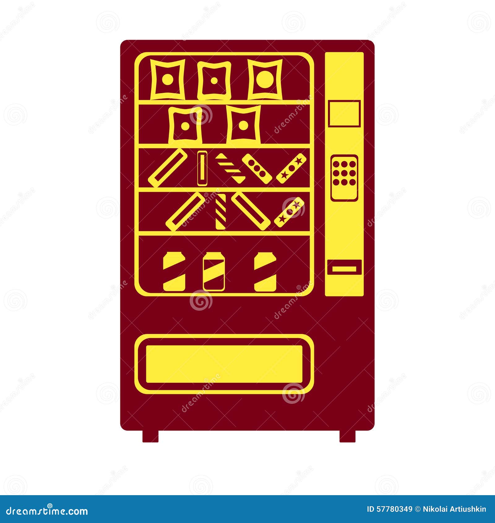 Vending machine icon stock vector. Illustration of sign - 57780349