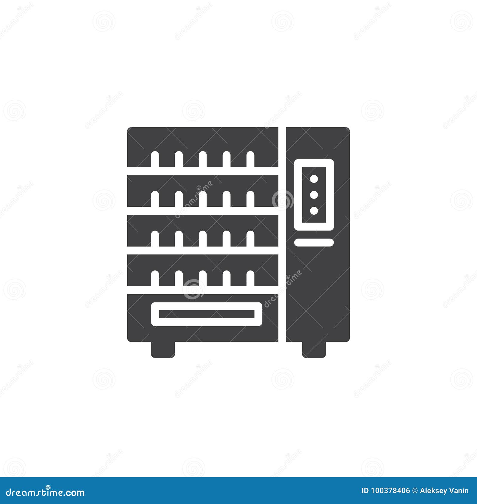 Vending Machine Icon Vector Stock Vector - Illustration of glyph ...