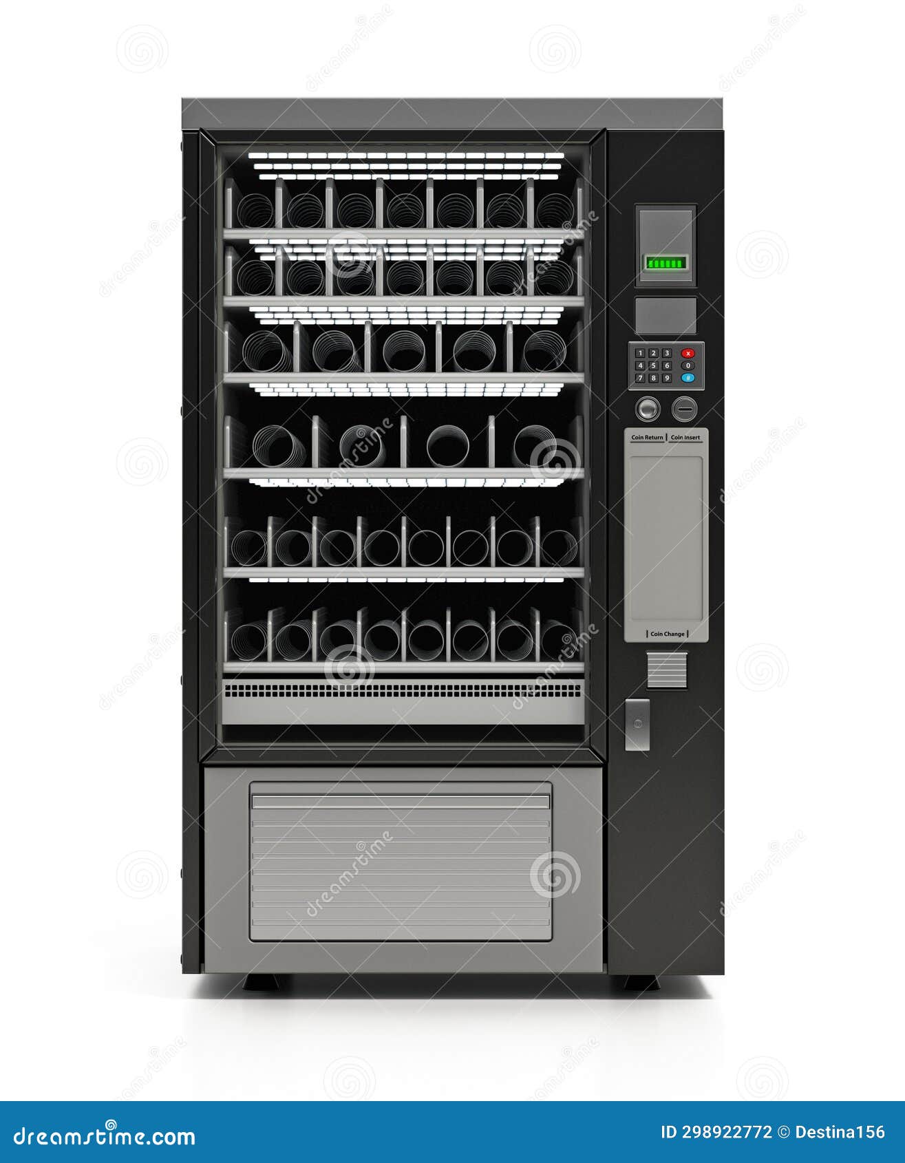 Vending Machine Isolated on White Background. 3D Illustration Stock ...
