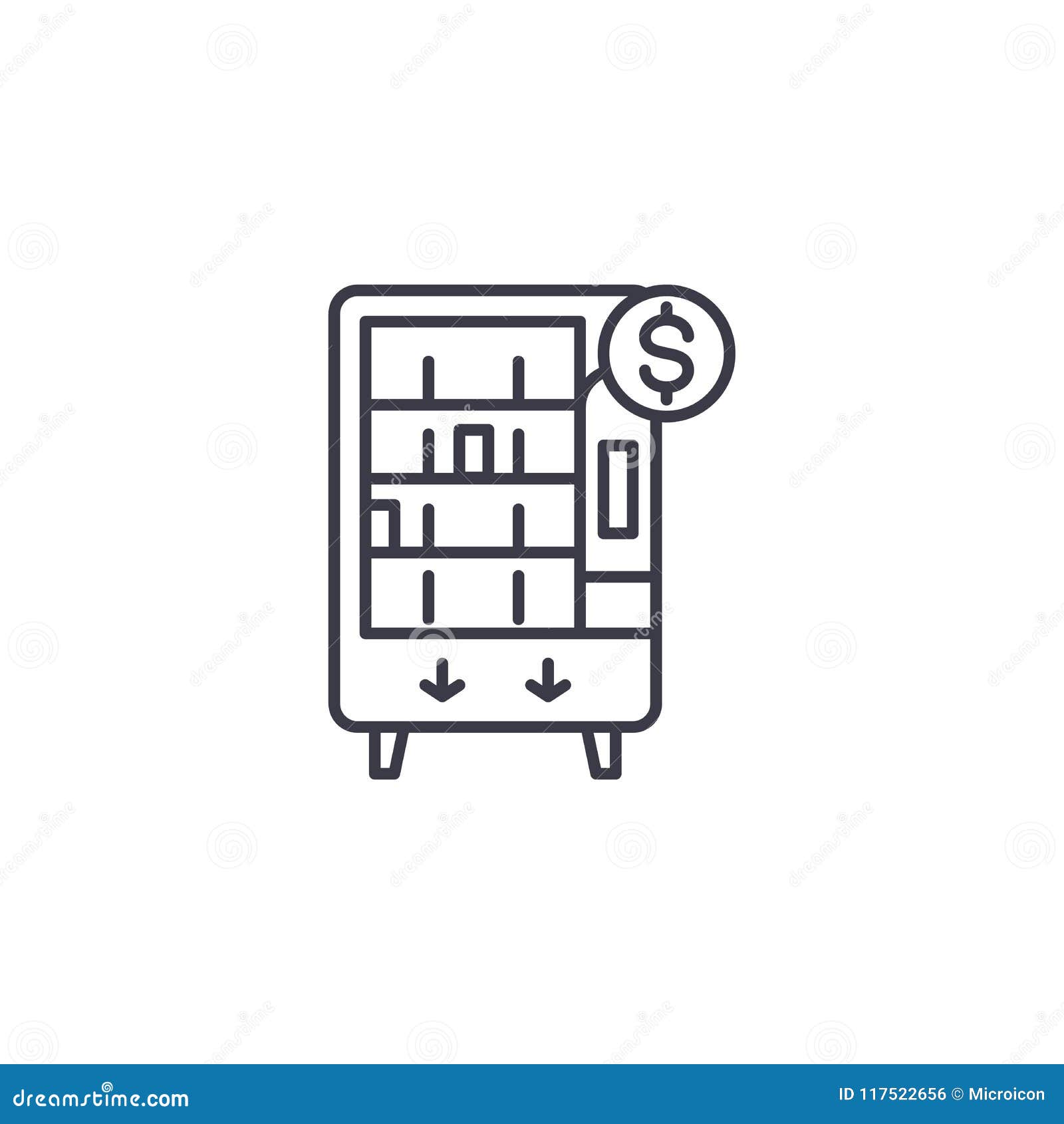 Vending Machine Linear Icon Concept. Vending Machine Line Vector Sign ... Vending Machine Linear Icon Concept. Vending Machine Line Vector Sign ...