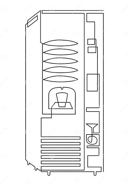 Vending Machine for Making Coffee and Hot Drinks. Continuous Line ...
