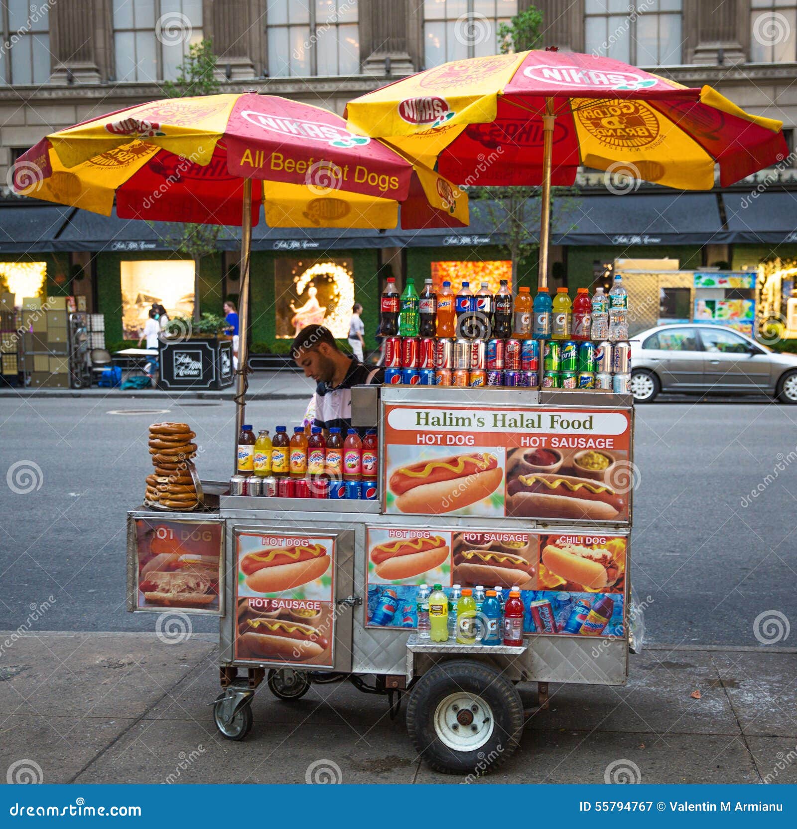 Venditore Ambulante Di New York Fotografia Editoriale - Immagine di ...