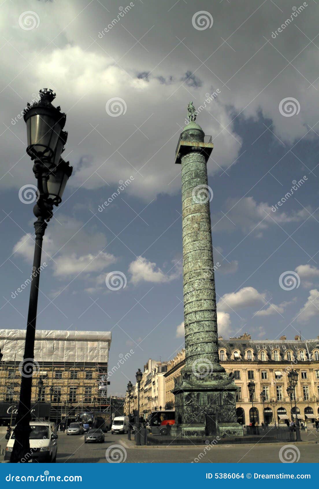 Vendome Colonne Paris stock photo. Image of structure - 5386064