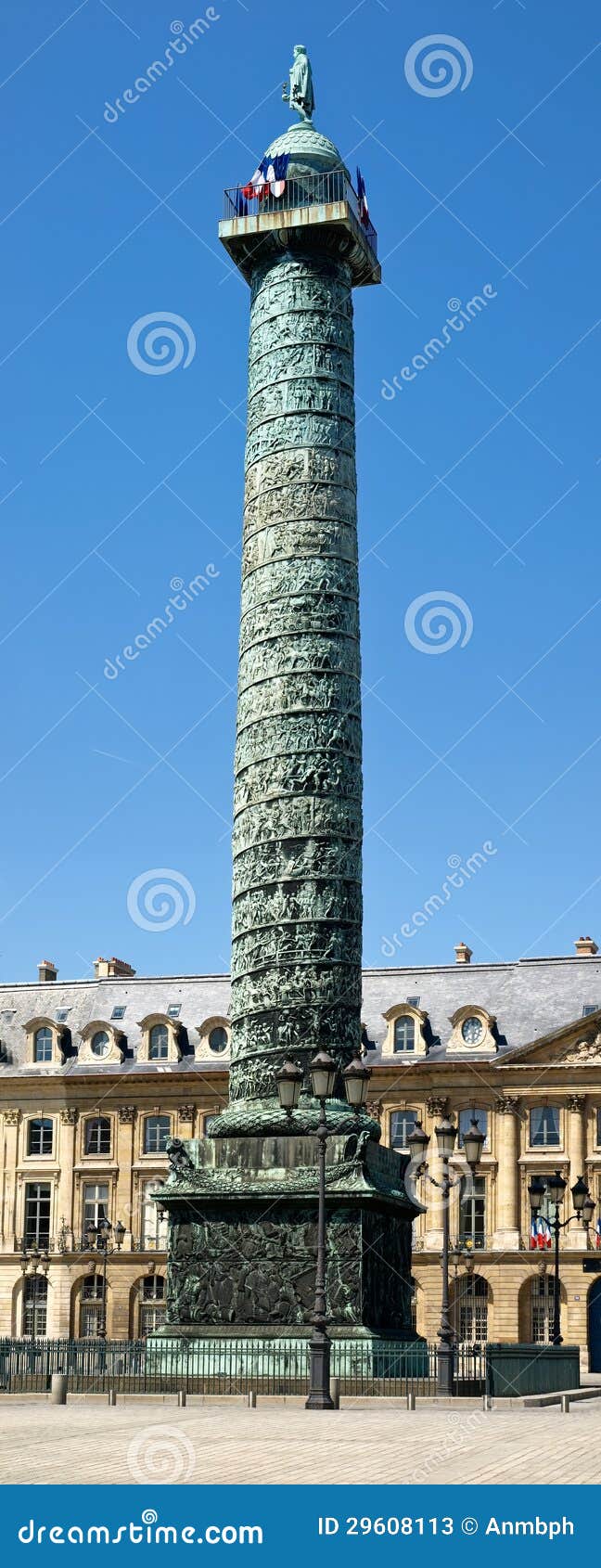 Vendome Column stock image. Image of architecture, paris - 29608113