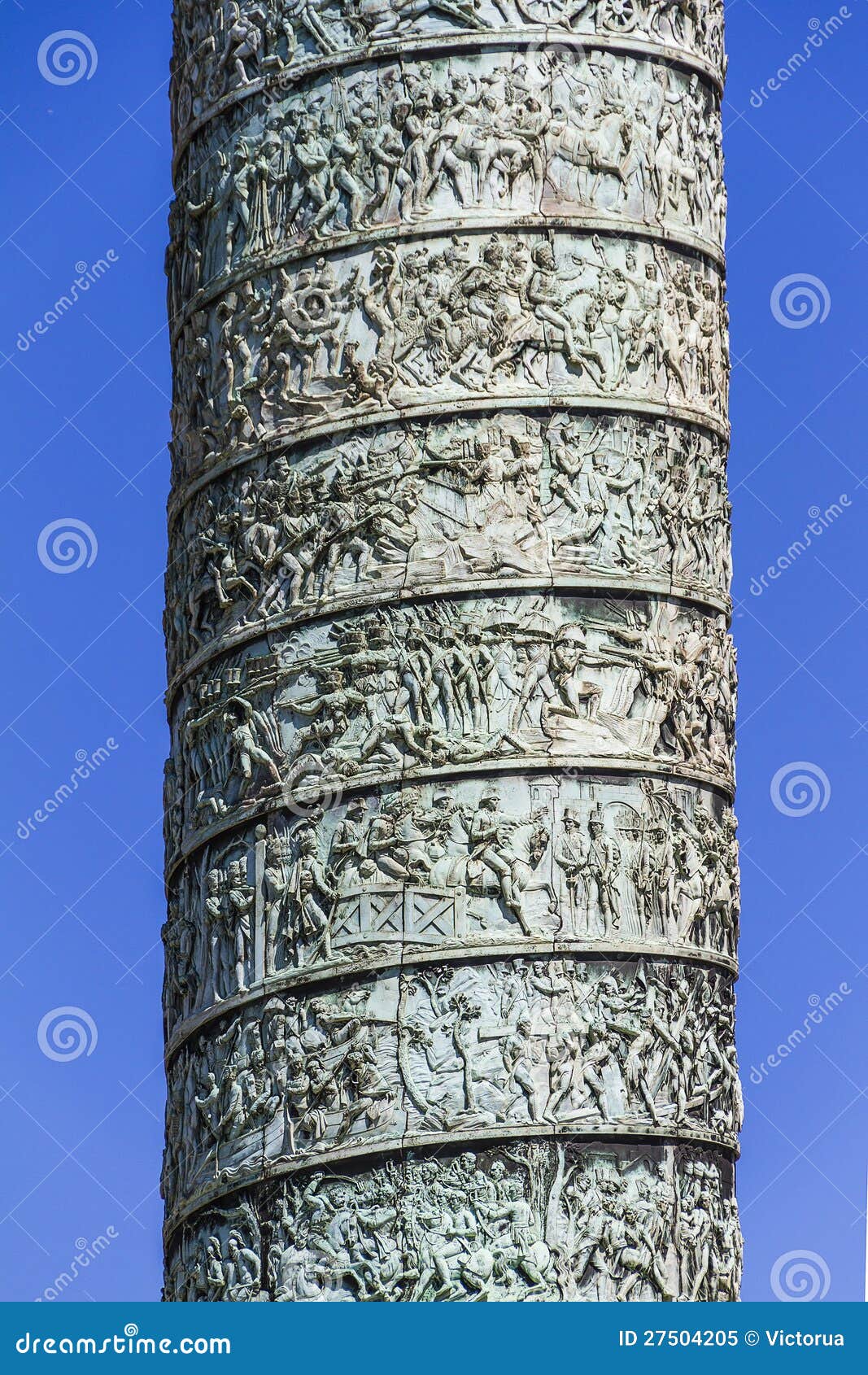 Vendome Column, Fragment, Paris Stock Image - Image of european ...