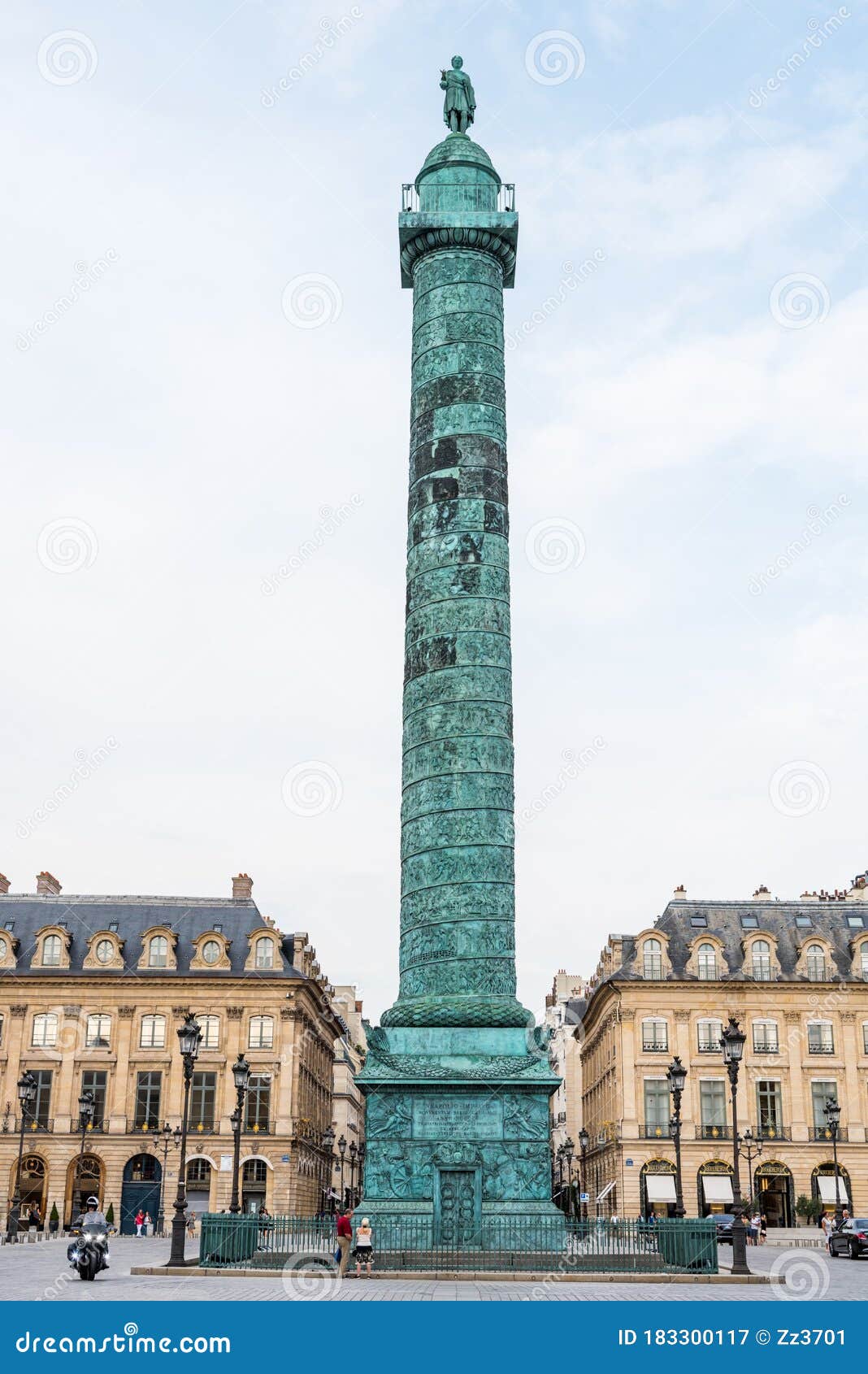 Vendome Column, Which is Started in 1806 at Napoleon`s Direction and ...