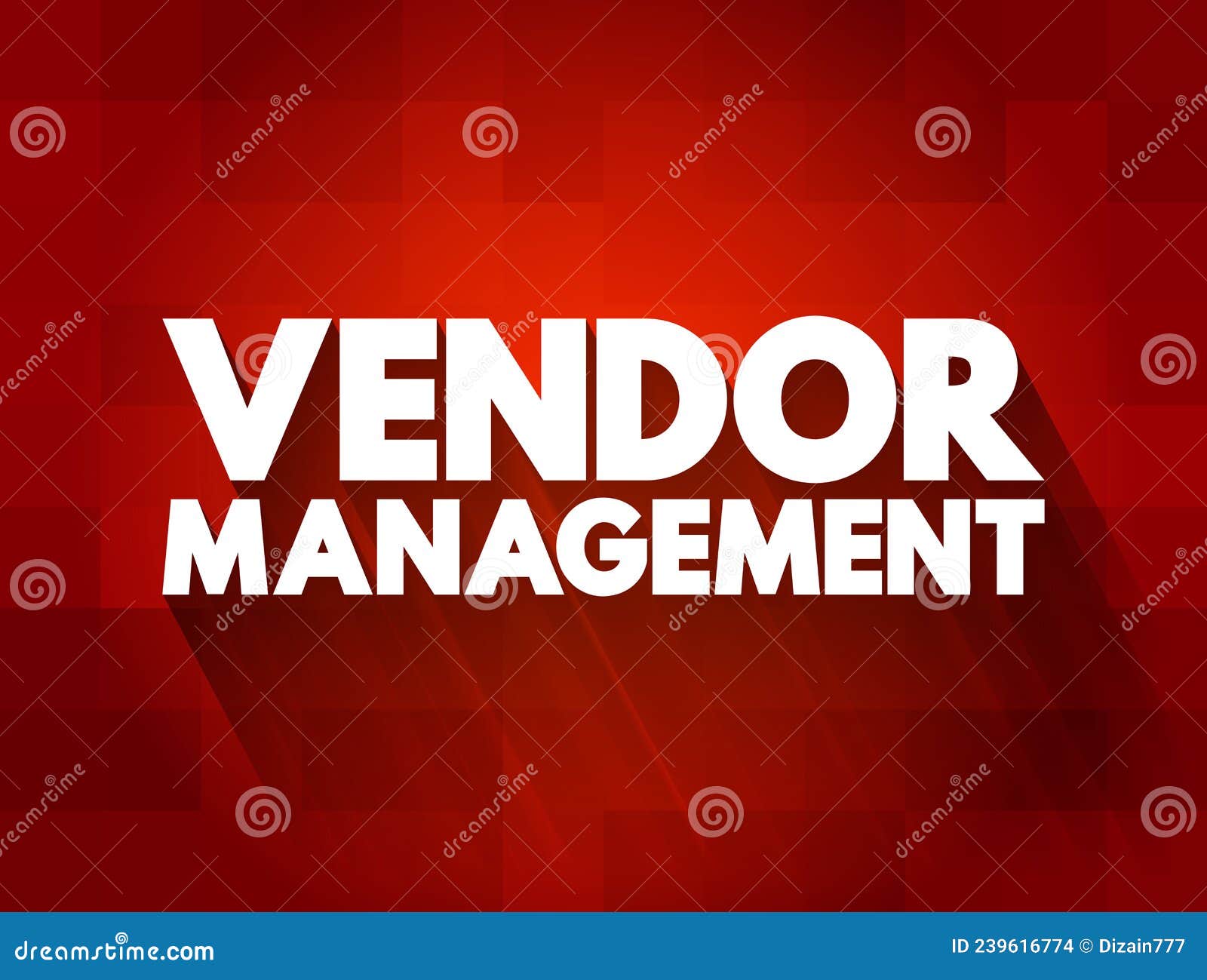 Vendor Management Text Quote, Concept Background Stock Illustration ...