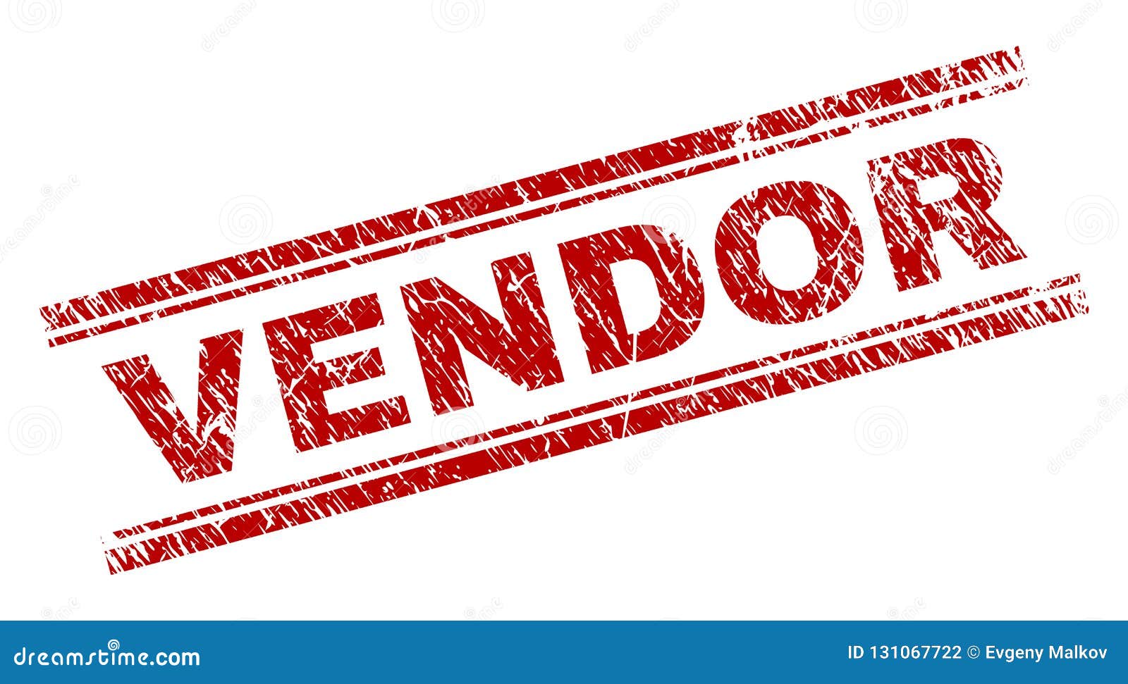 Scratched Textured VENDOR Stamp Seal Stock Vector - Illustration of ...