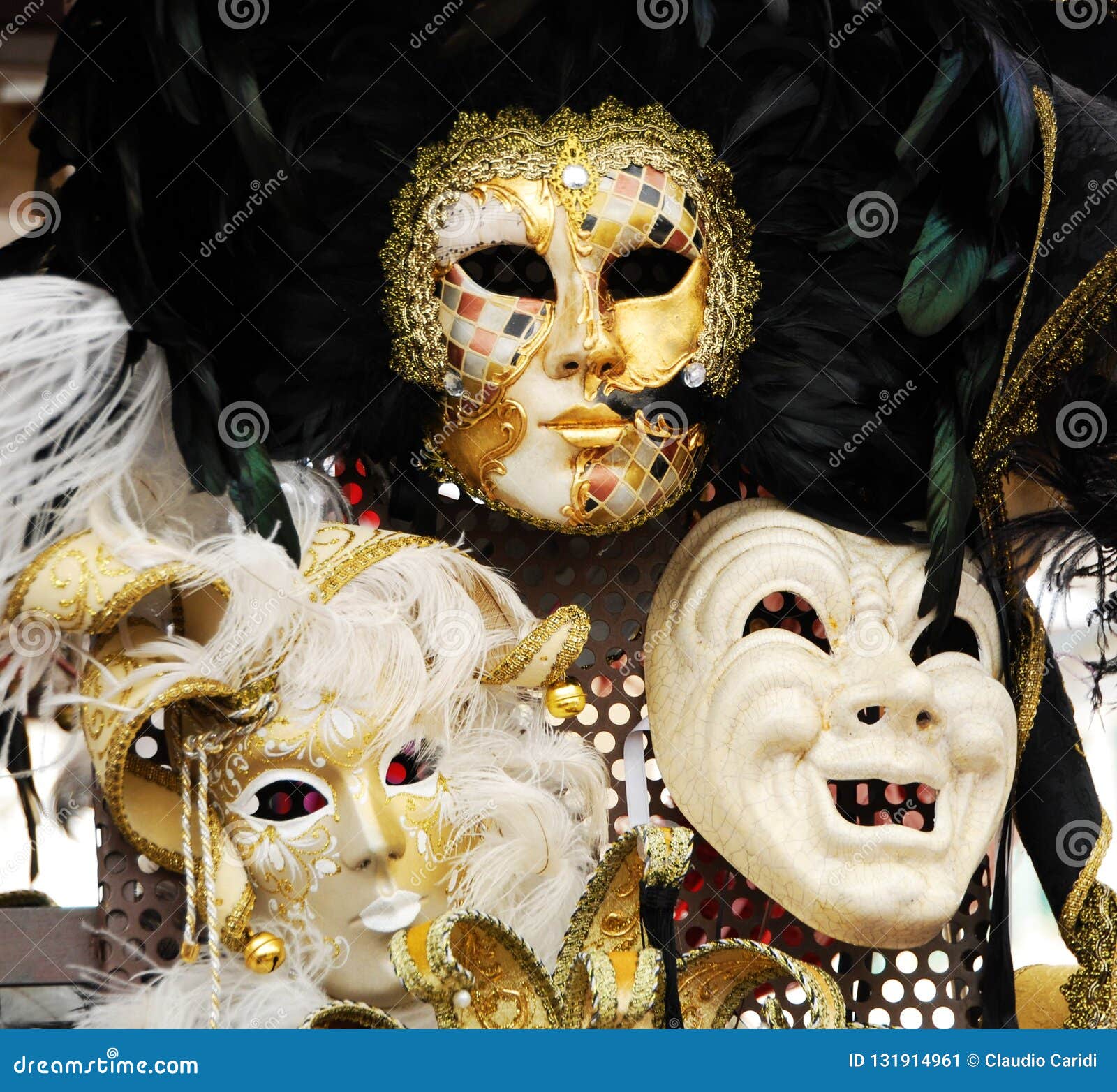 Venetiaanse Carnaval Maskers Stock Afbeelding - Image of gezicht ...