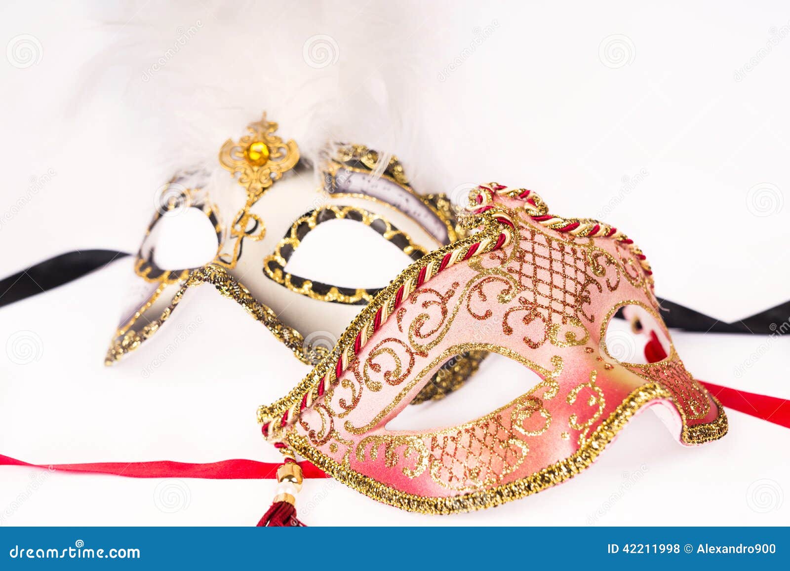 Venetiaanse Carnaval Maskers Stock Foto - Afbeelding bestaande uit ...