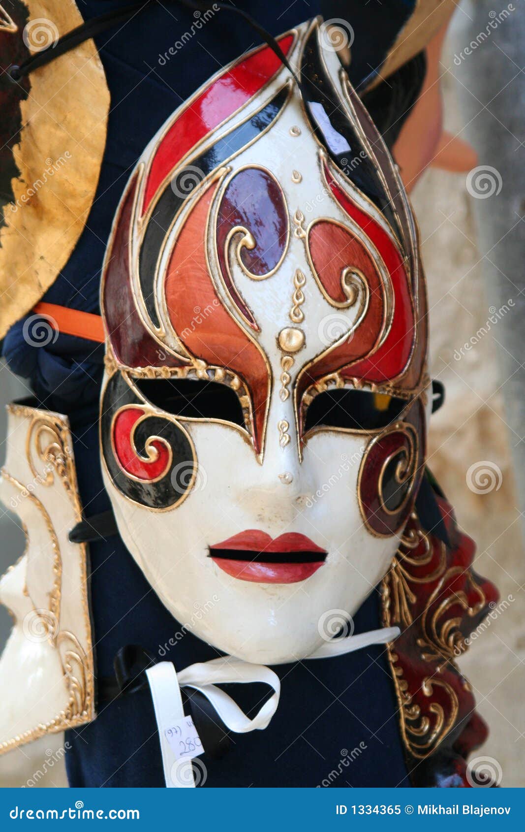 Venetiaanse maskers 6 stock afbeelding. Image of traditioneel - 1334365