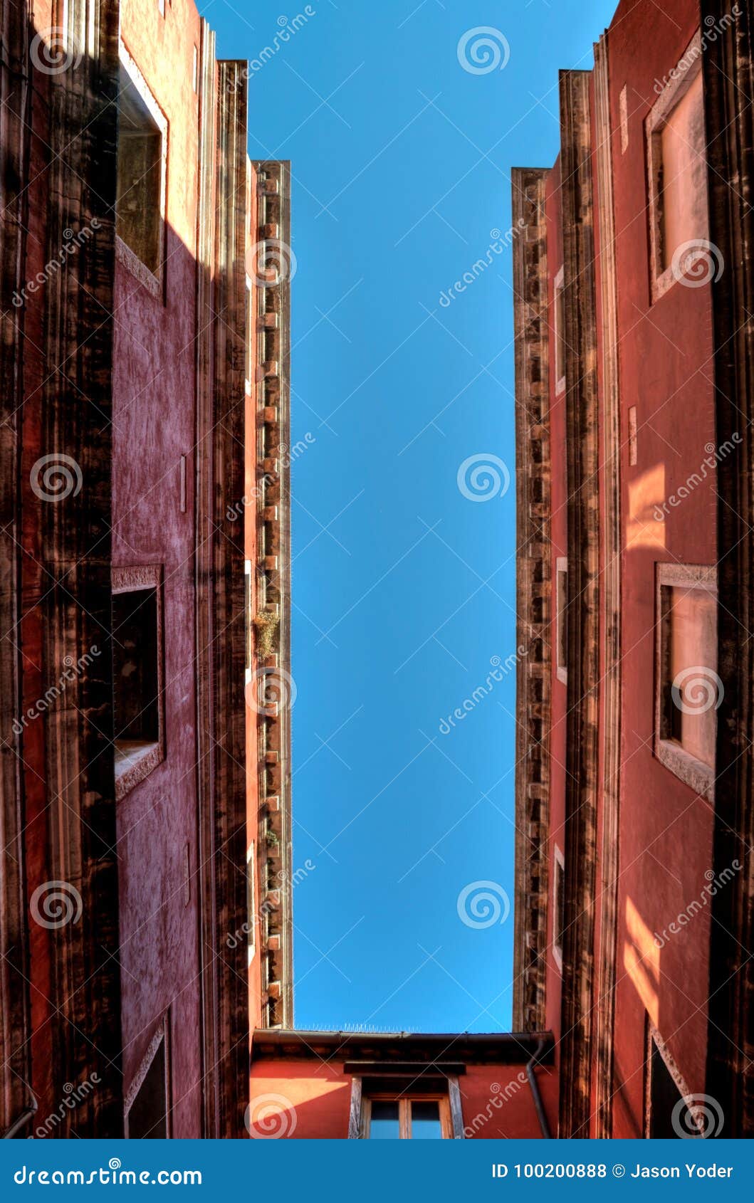 Venetian Architecture Perspective Frames Stock Photo - Image of copy ...