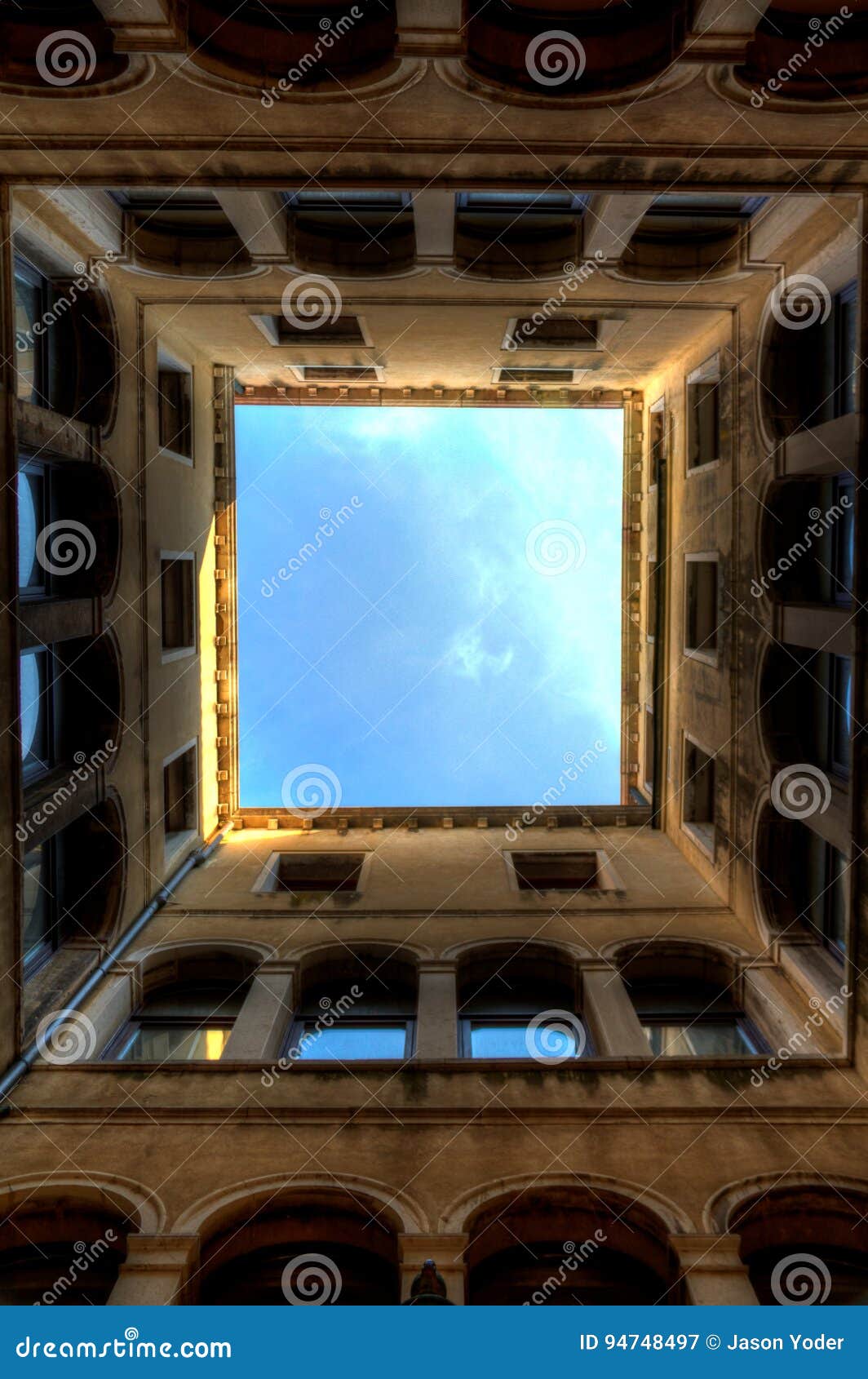 Venetian Architecture Perspective Frames Stock Image - Image of concept ...