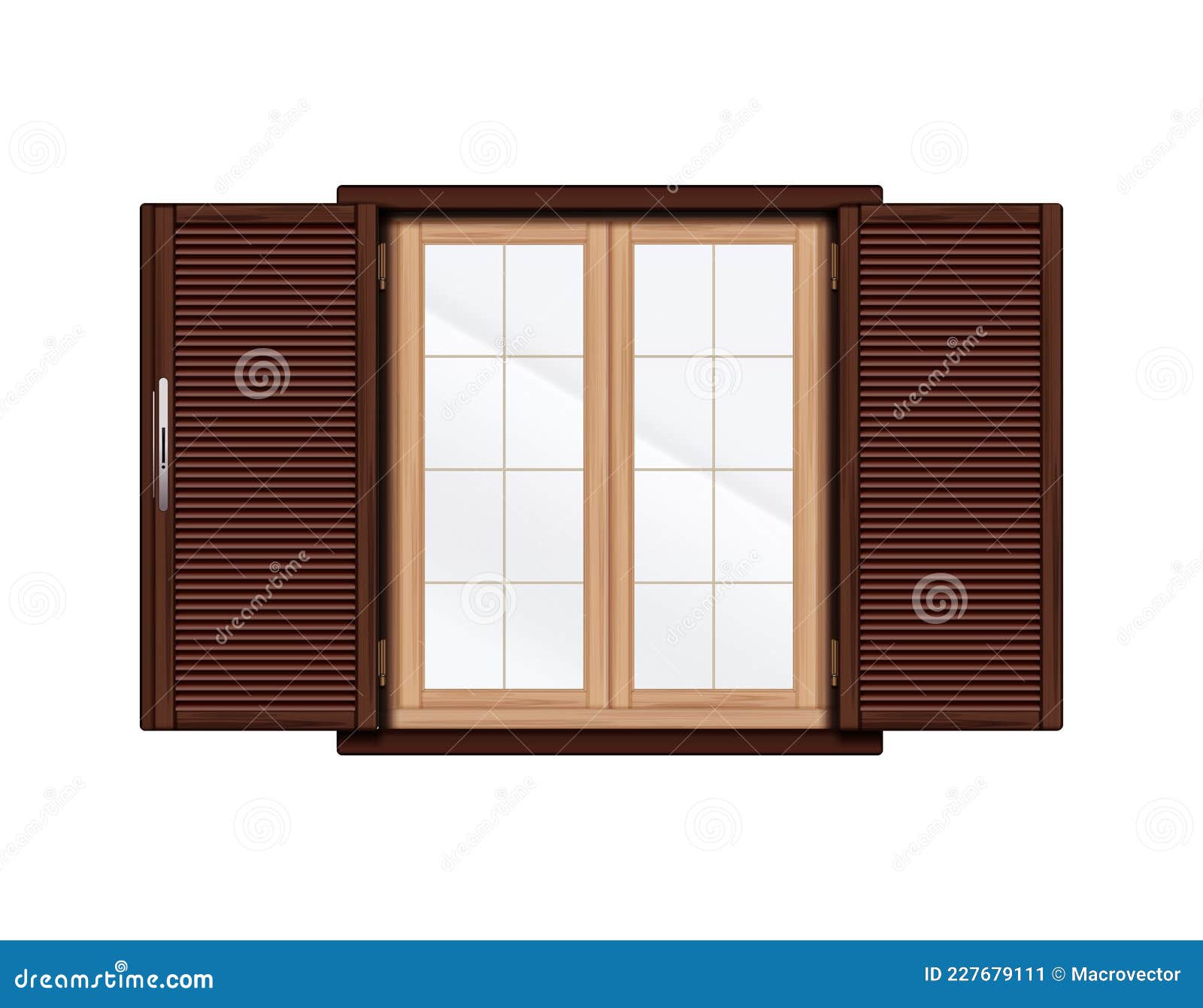 Venetian Blinds Window Composition Stock Vector - Illustration of ...