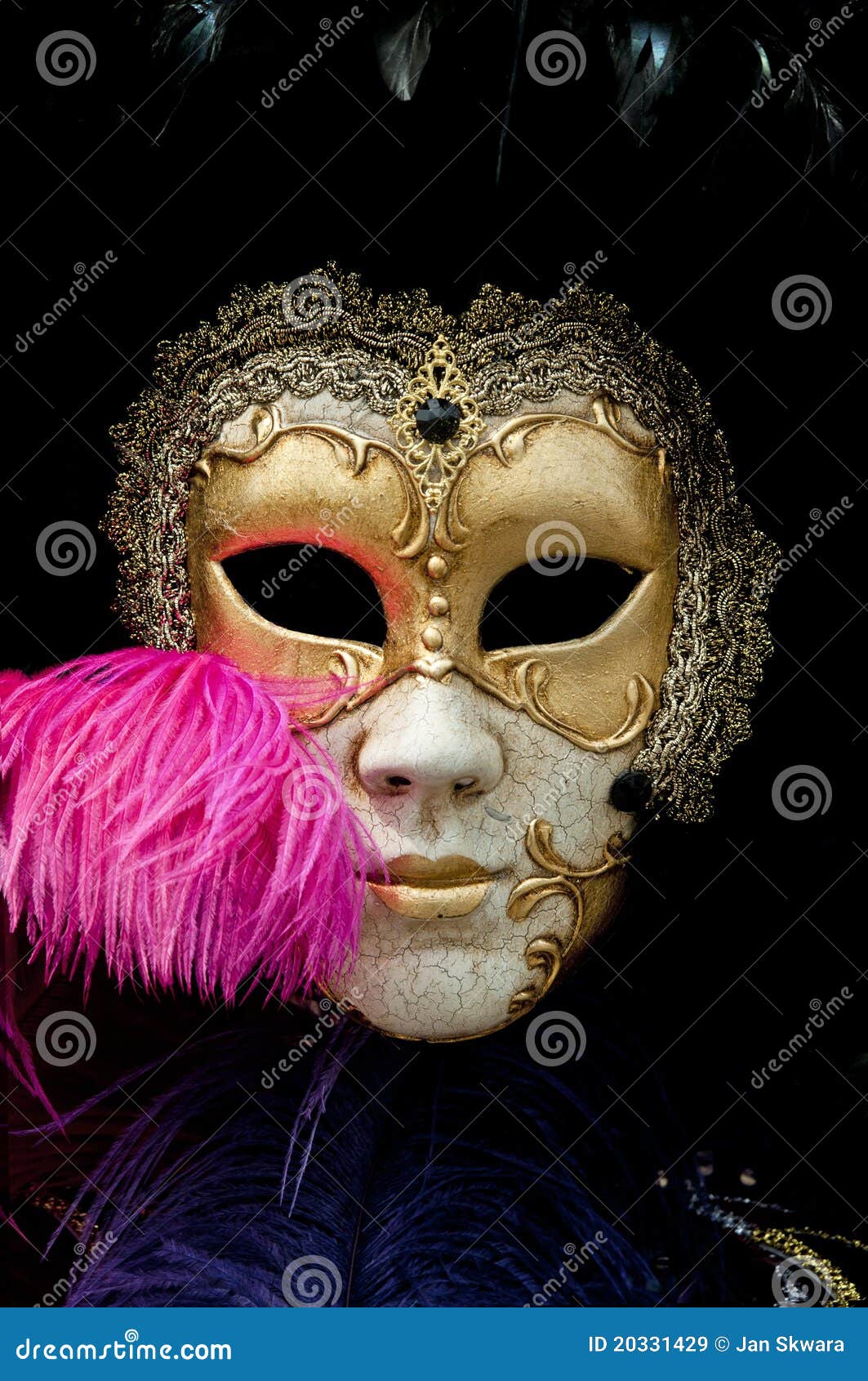 Venetian carnival mask stock image. Image of europe, dark - 20331429