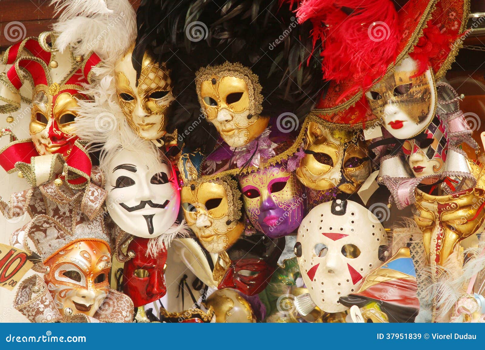 Venetian carnival masks stock image. Image of ornaments - 37951839