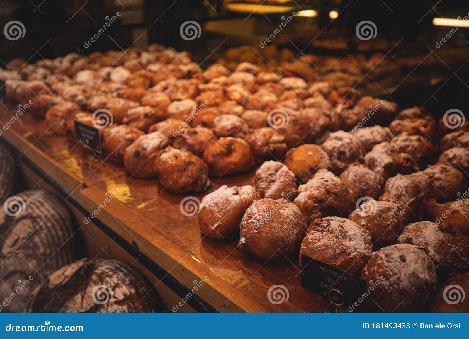 Venetian Carnival Sweets, Venice, Italy Stock Image - Image of baked ...