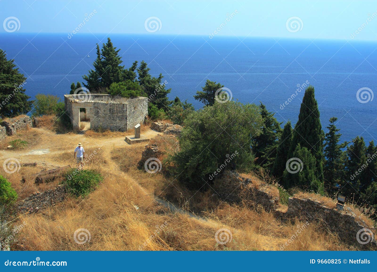 Venetian Castle of Parga Greece Stock Image - Image of walls, fort: 9660825