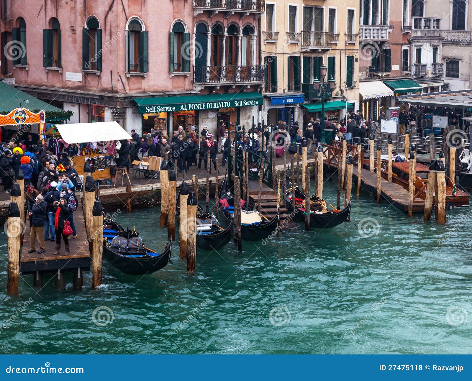Venetian Dock editorial stock photo. Image of architecture - 27475118