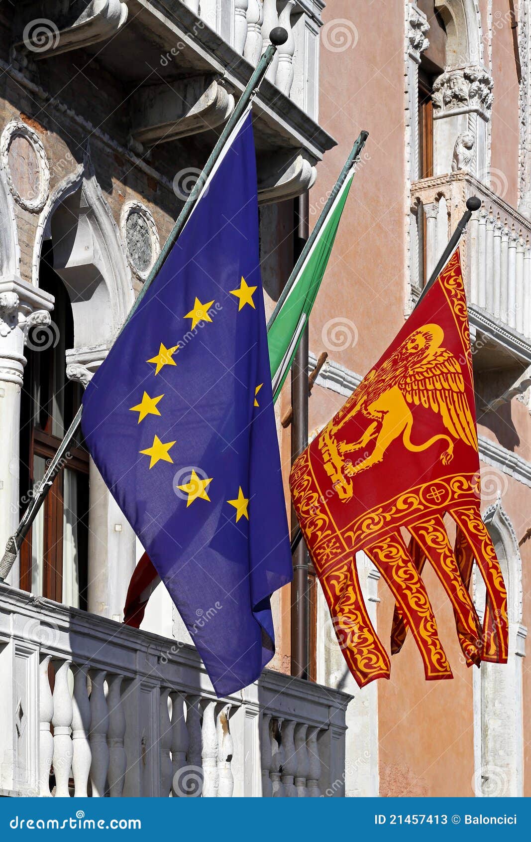 Venetian flag stock image. Image of italy, flag, stars - 21457413