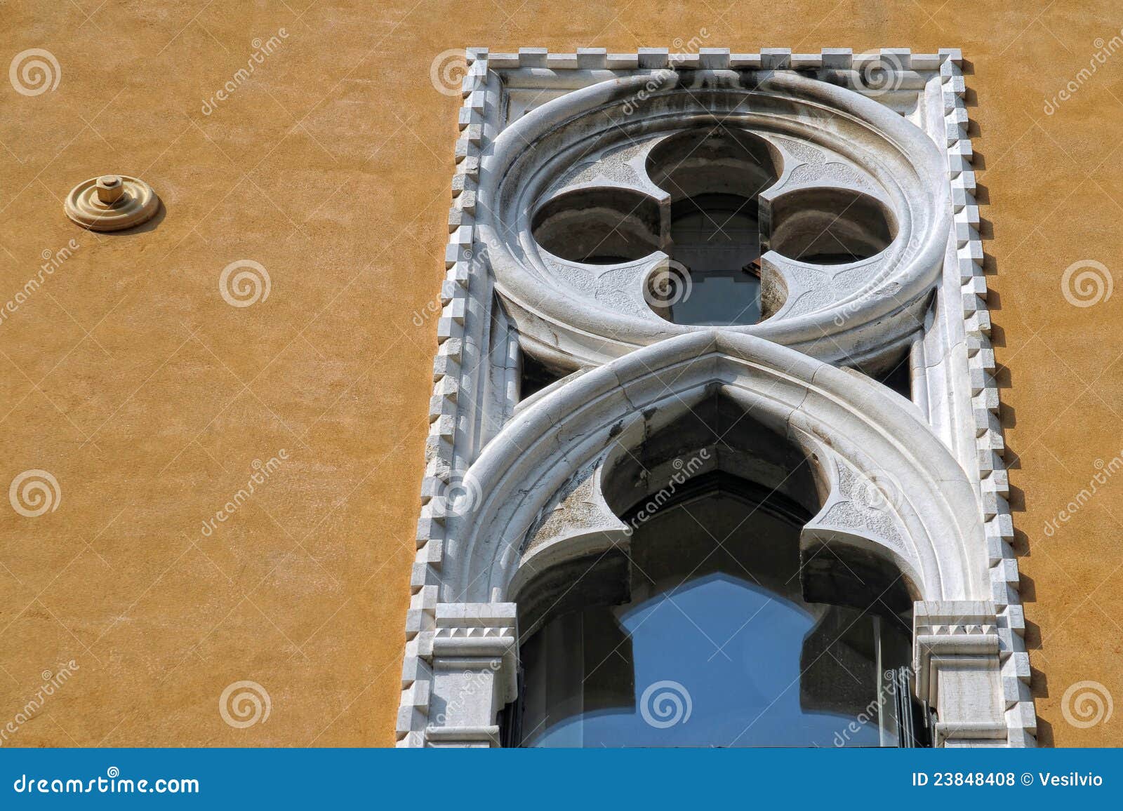 Gothic Window From Stained Glass Royalty-Free Stock Image ...