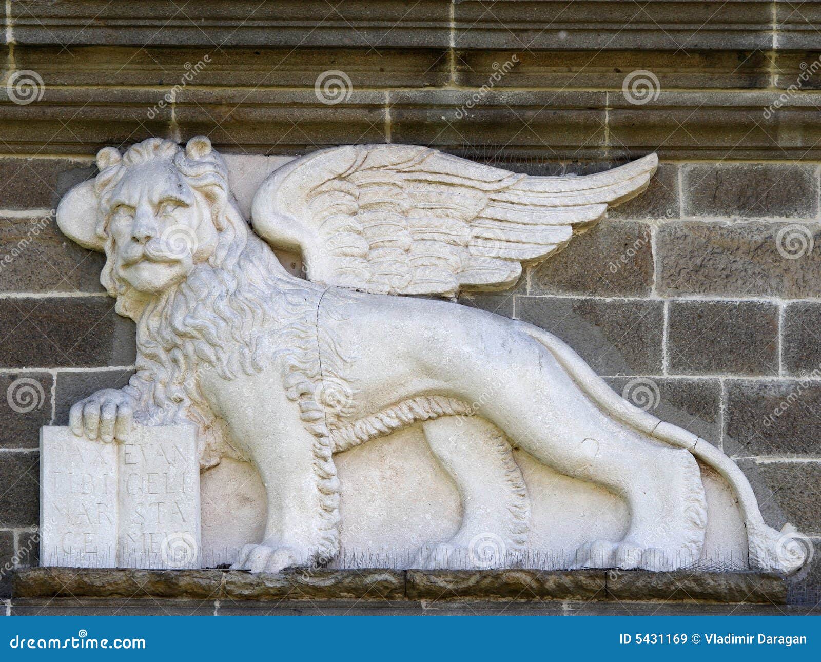 Venetian Lion with Human Face Stock Image - Image of venetian, padua ...