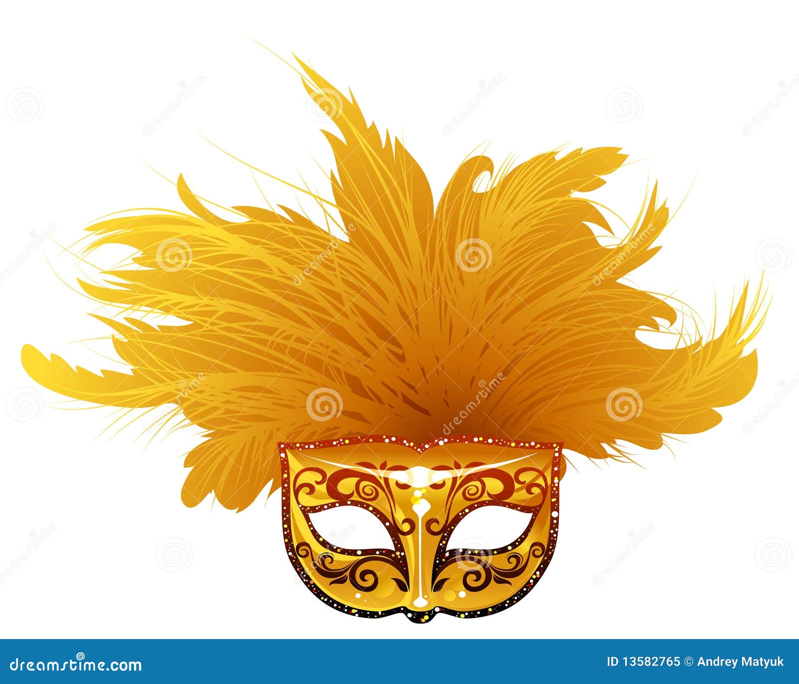 Venetian mask stock vector. Illustration of party, theatrical - 13582765