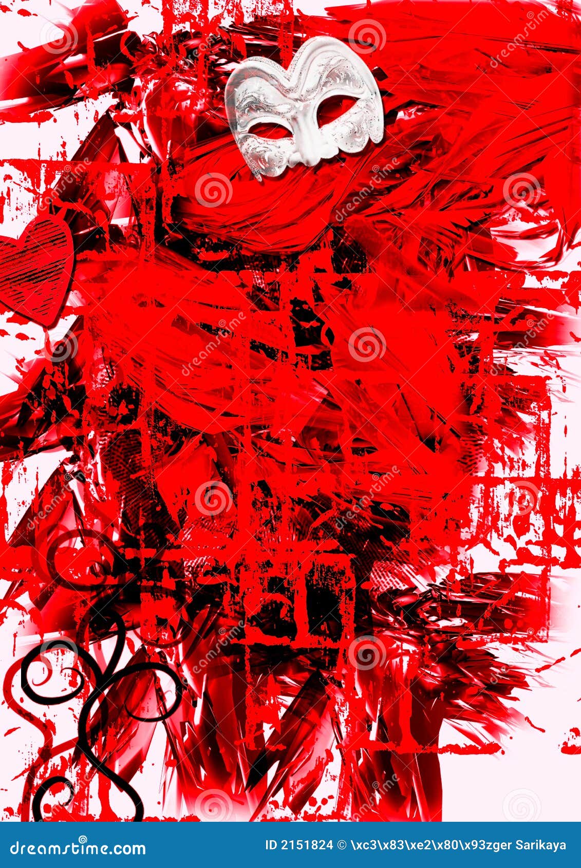 Venetian Mask Illustration, Drawing, Engraving, Ink, Line Art, Vector ...