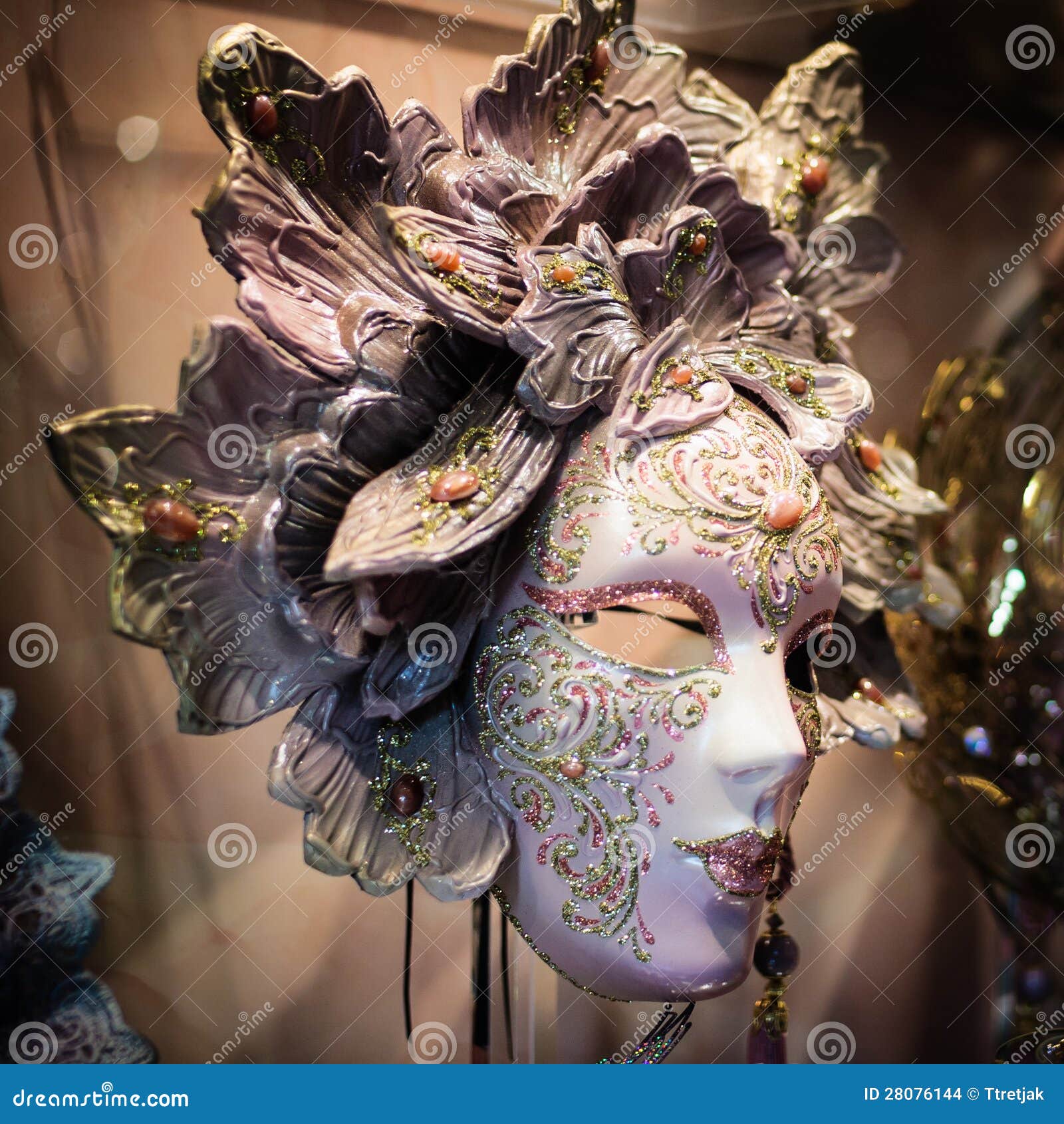 Venetian Mask stock photo. Image of doll, camouflage - 28076144