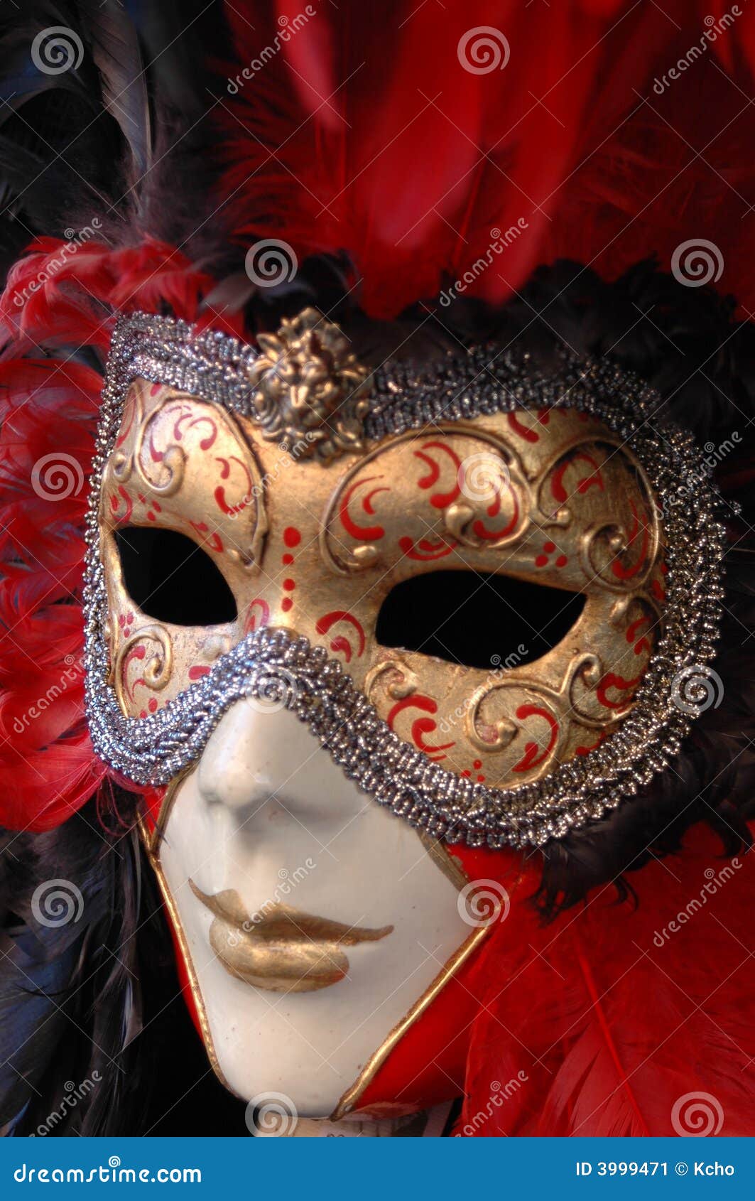 Venetian mask red stock image. Image of halloween, face - 3999471
