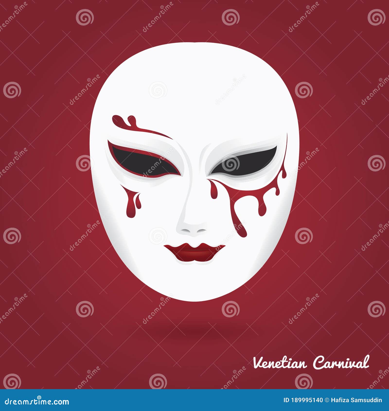 Venetian Mask. Vector Illustration Decorative Design Stock Vector ...