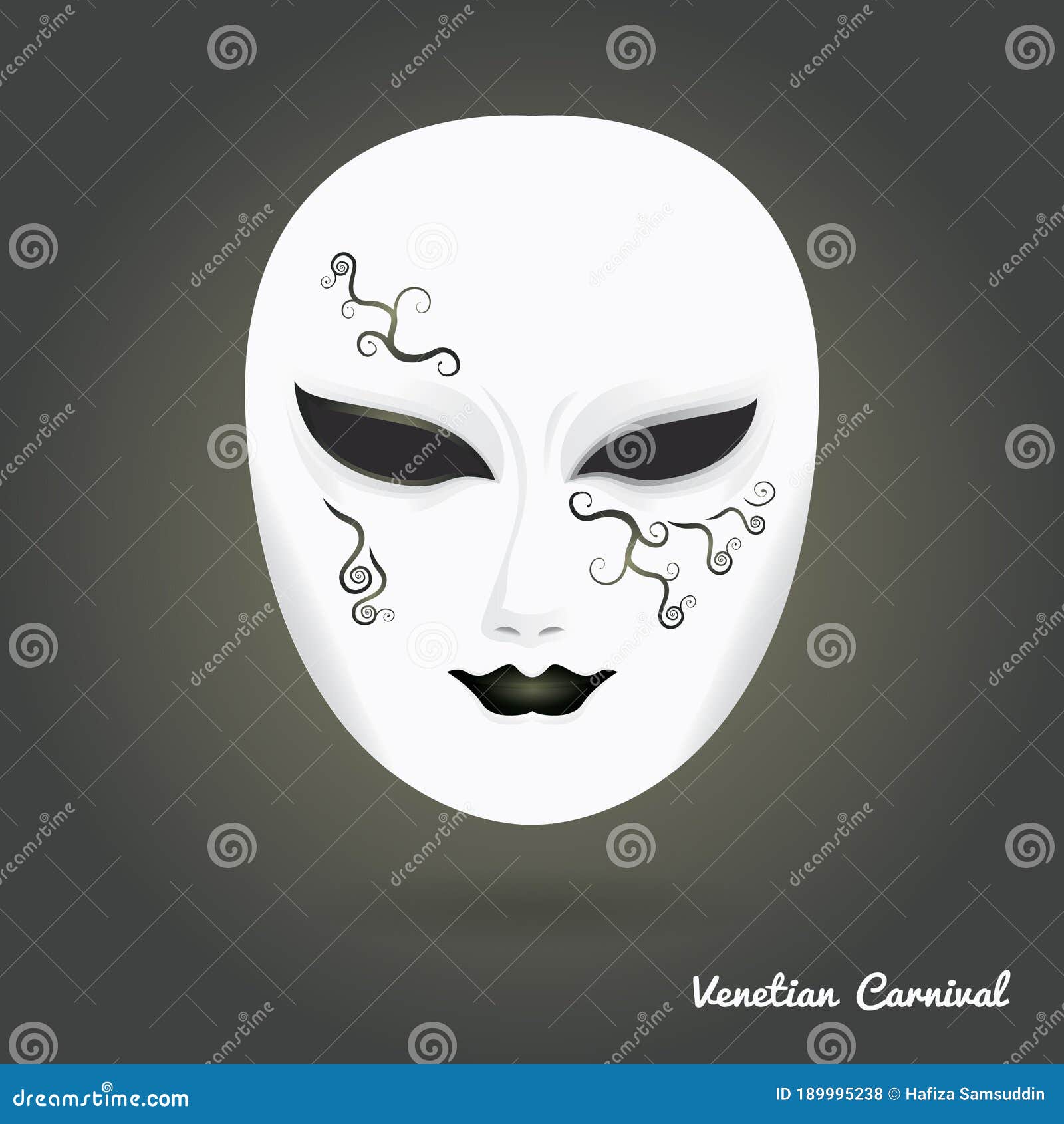 Venetian Mask. Vector Illustration Decorative Design Stock Vector ...