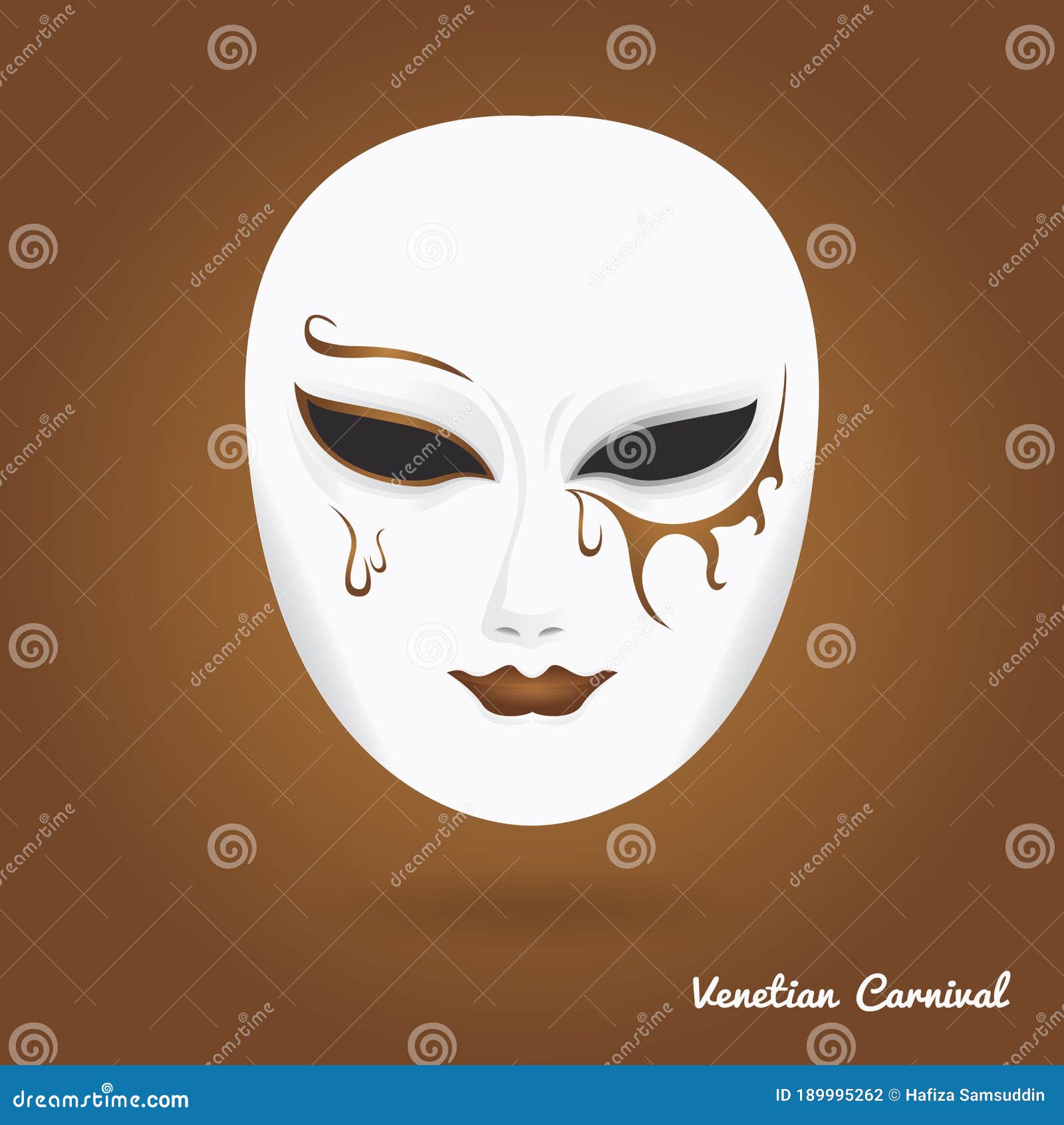 Venetian Mask. Vector Illustration Decorative Design Stock Vector ...