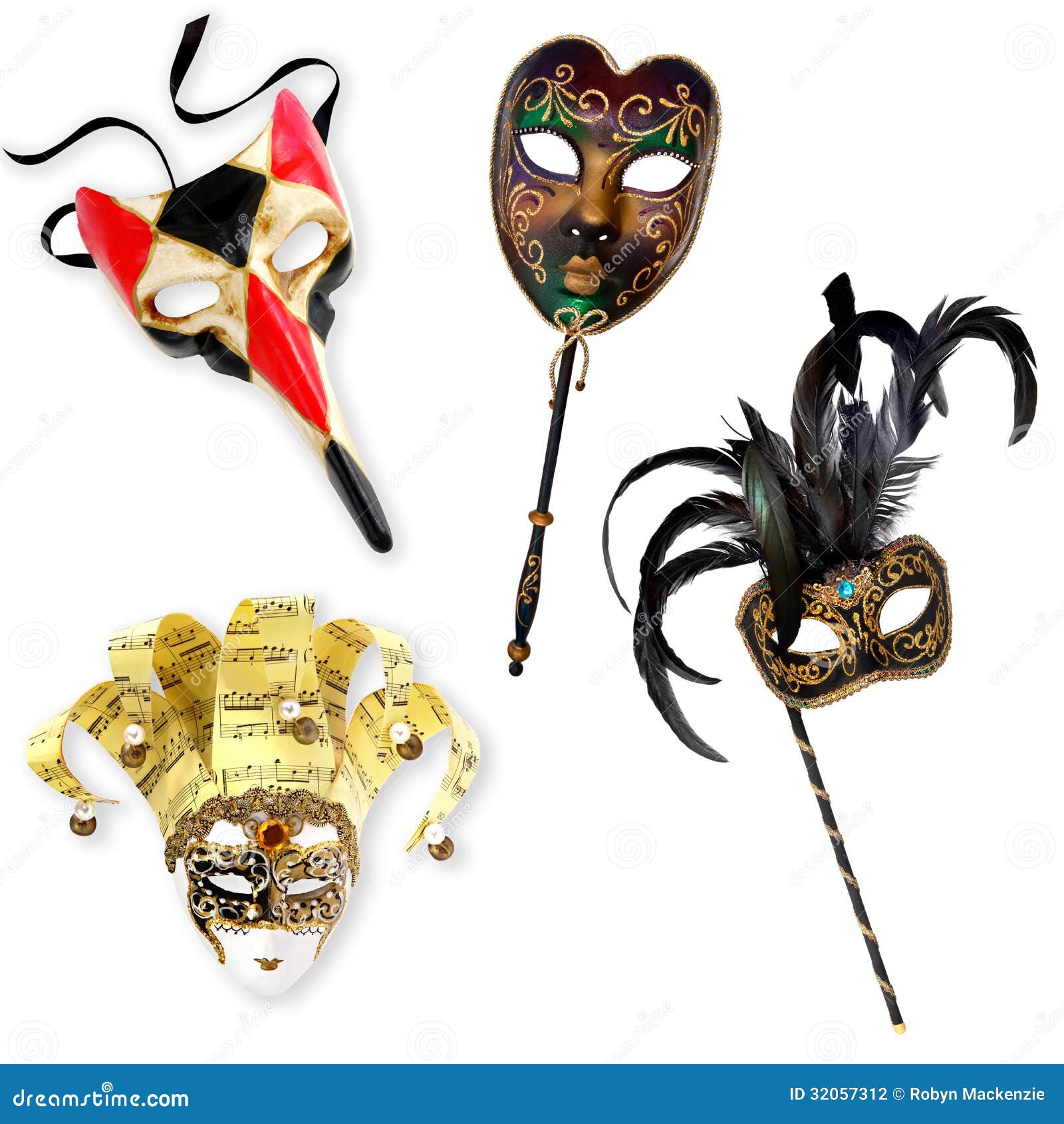 Venetian Masks Collection stock photo. Image of festive - 32057312