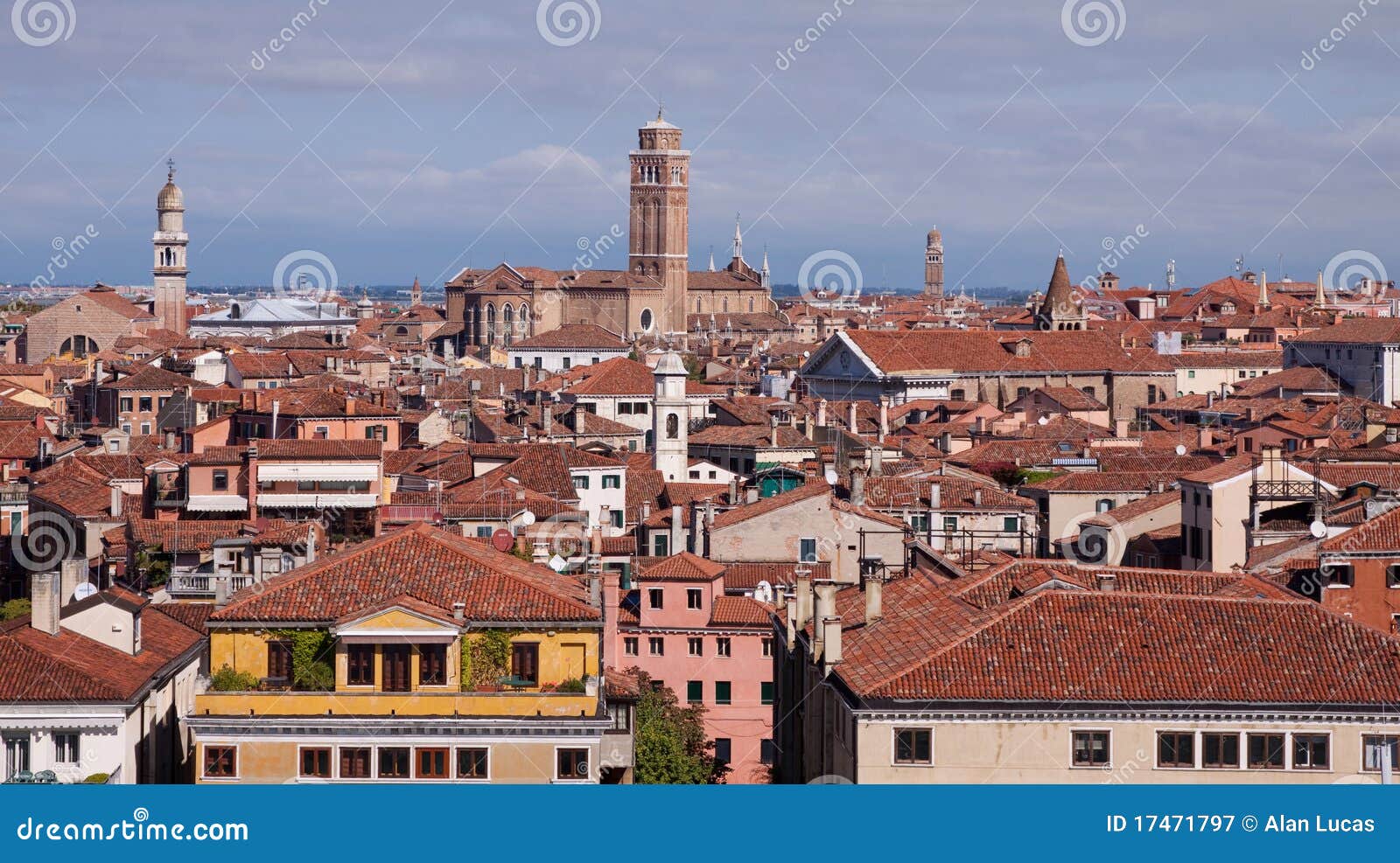 Venetian Rooftops stock image. Image of homes, tiling - 17471797