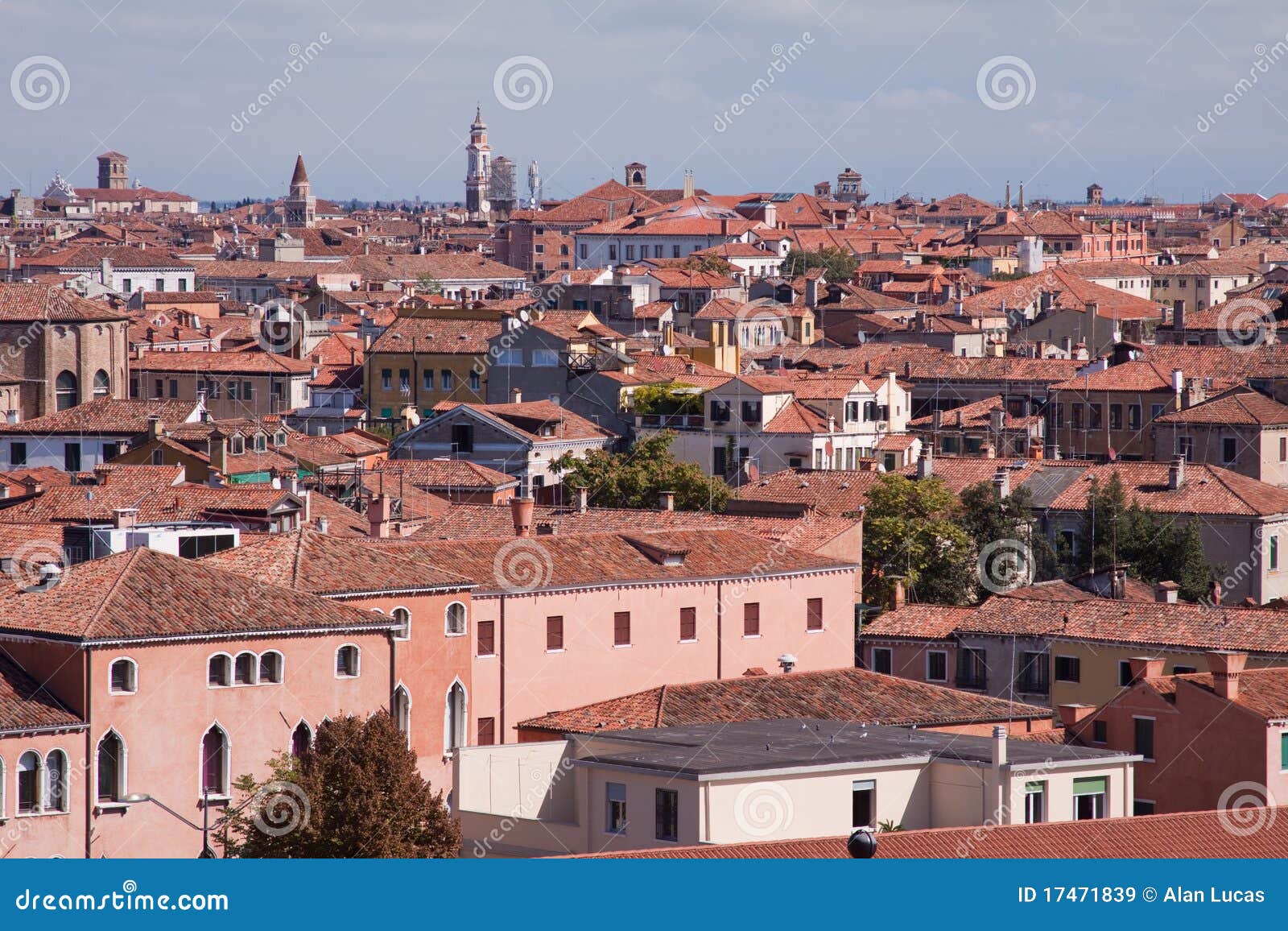Venetian Rooftops stock image. Image of tiling, roof - 17471839