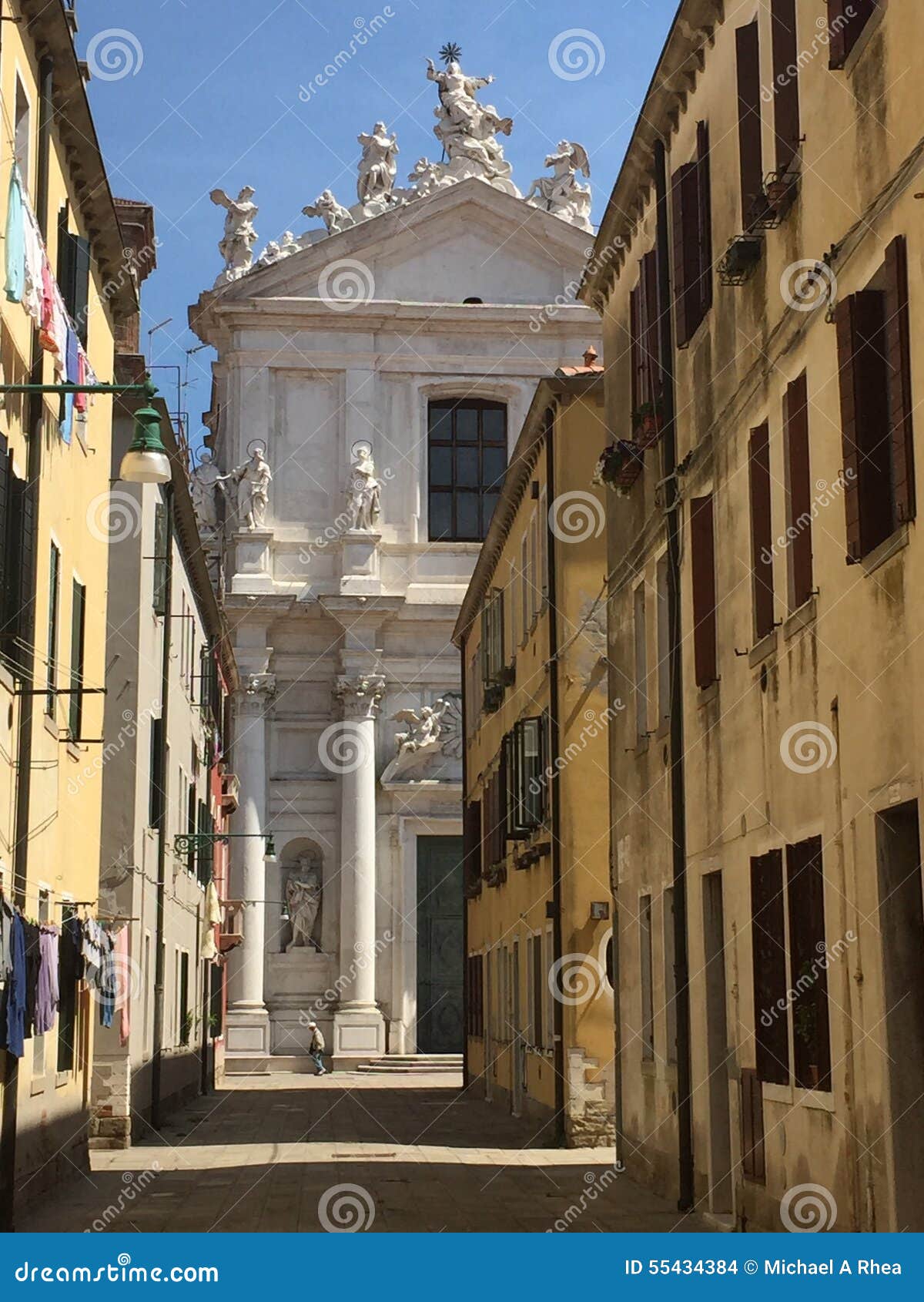Venetian Side Street stock photo. Image of venice, piazza - 55434384