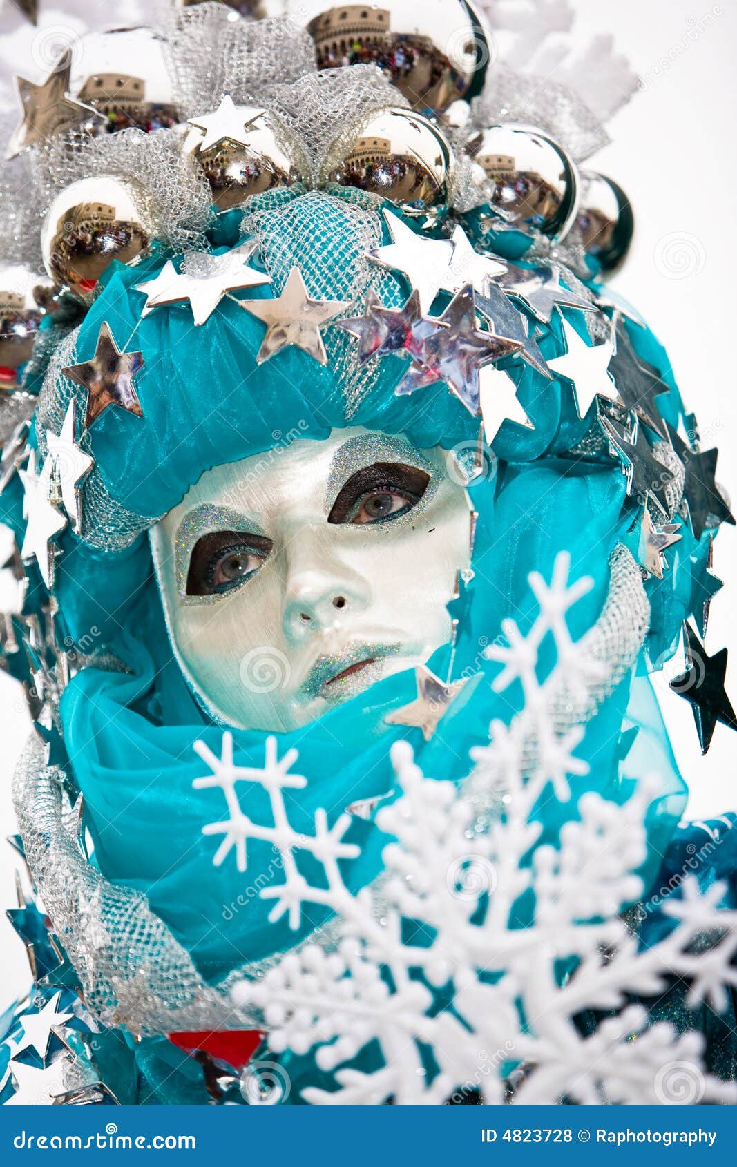 Venetian snowflake costume stock photo. Image of italy - 4823728