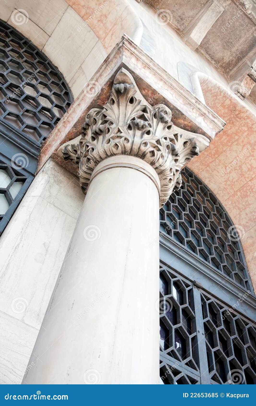 Venetian Stone Column stock image. Image of vertical - 22653685