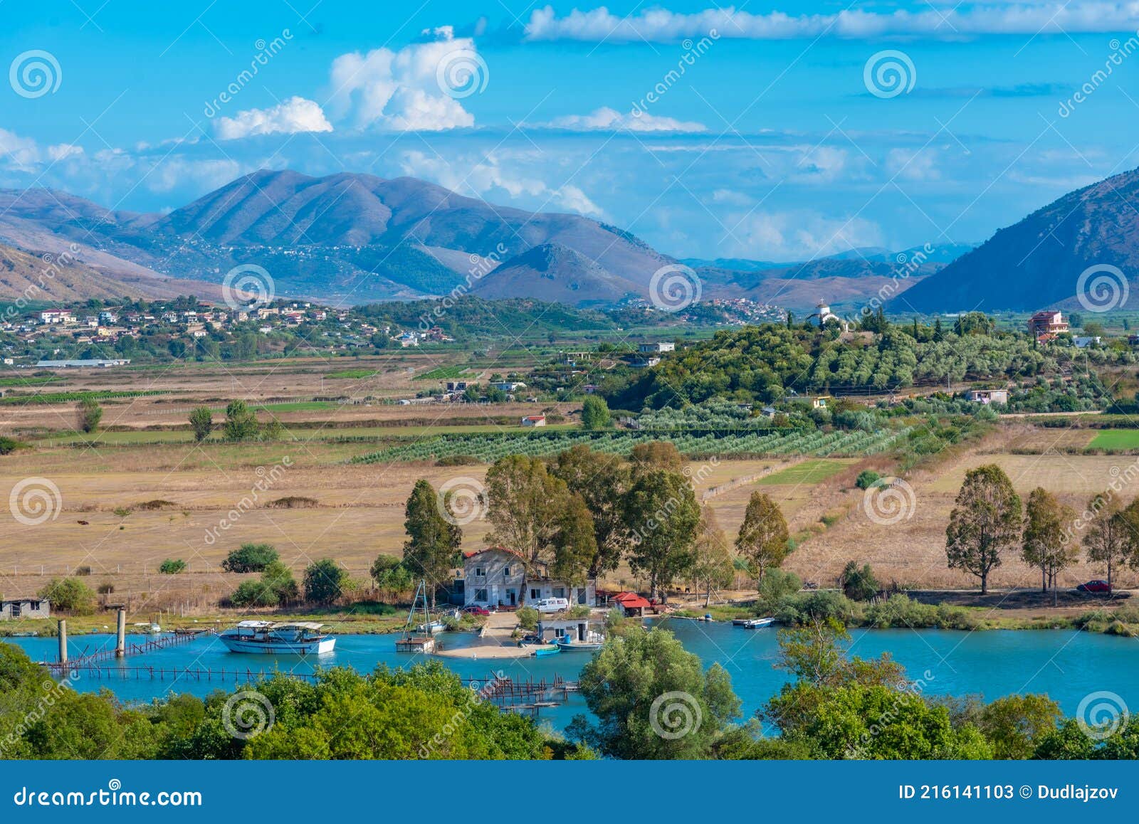 Venetian Triangle Castle at Butrint, Albania Stock Image - Image of ...