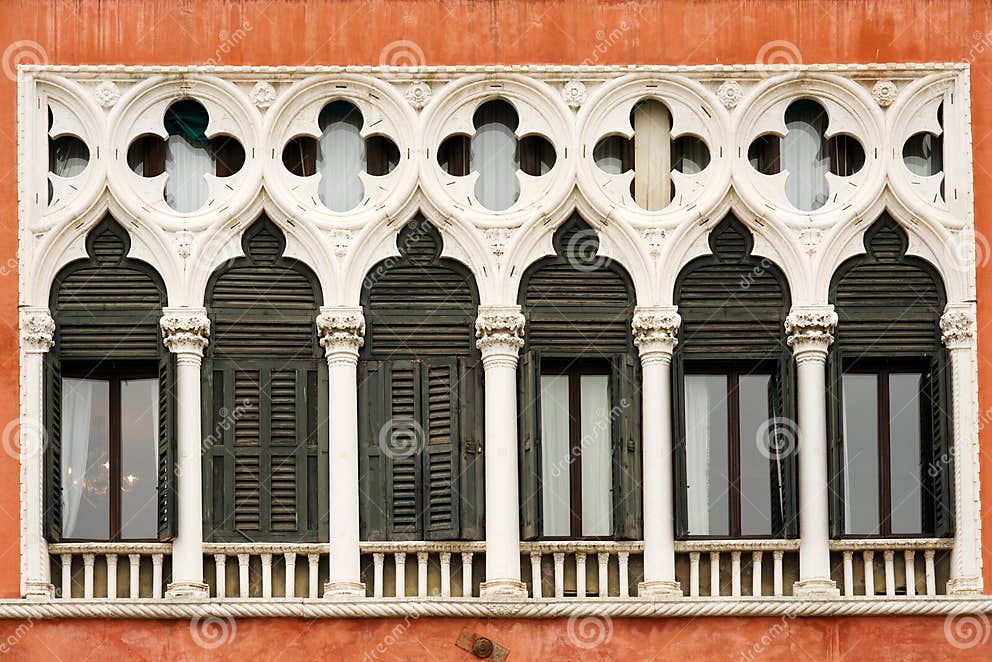 Venetian windows stock photo. Image of attraction, landmark - 12535034