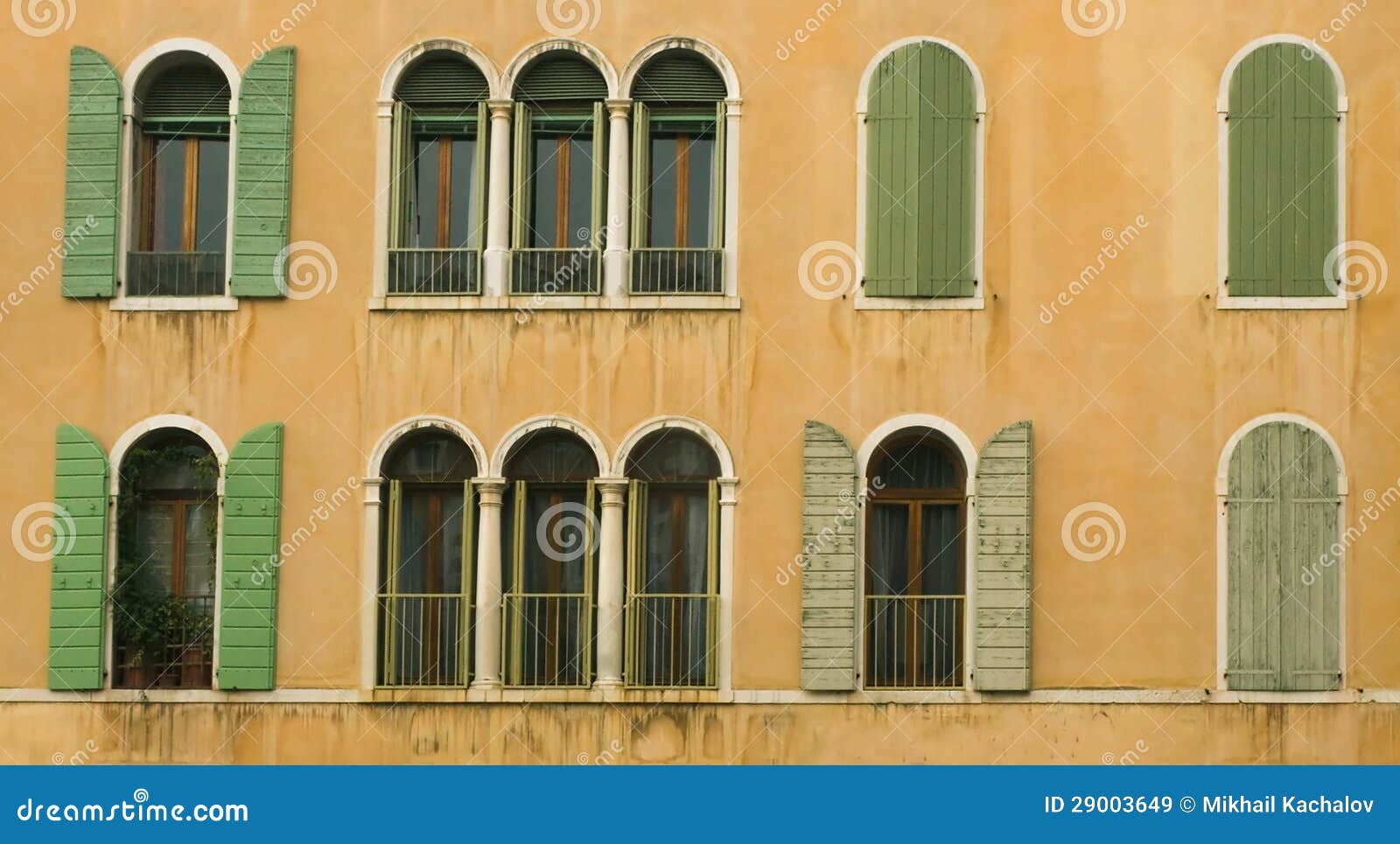 Venetian windows stock image. Image of travel, detail - 29003649